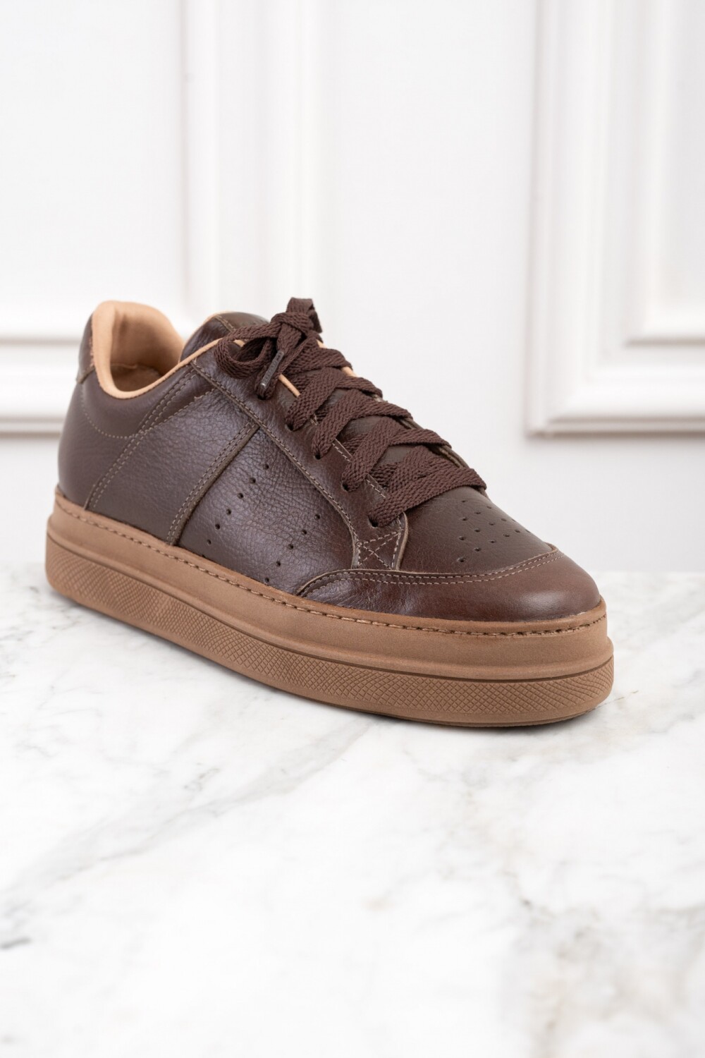 Zapatilla Cuero - Marrón — Lemon