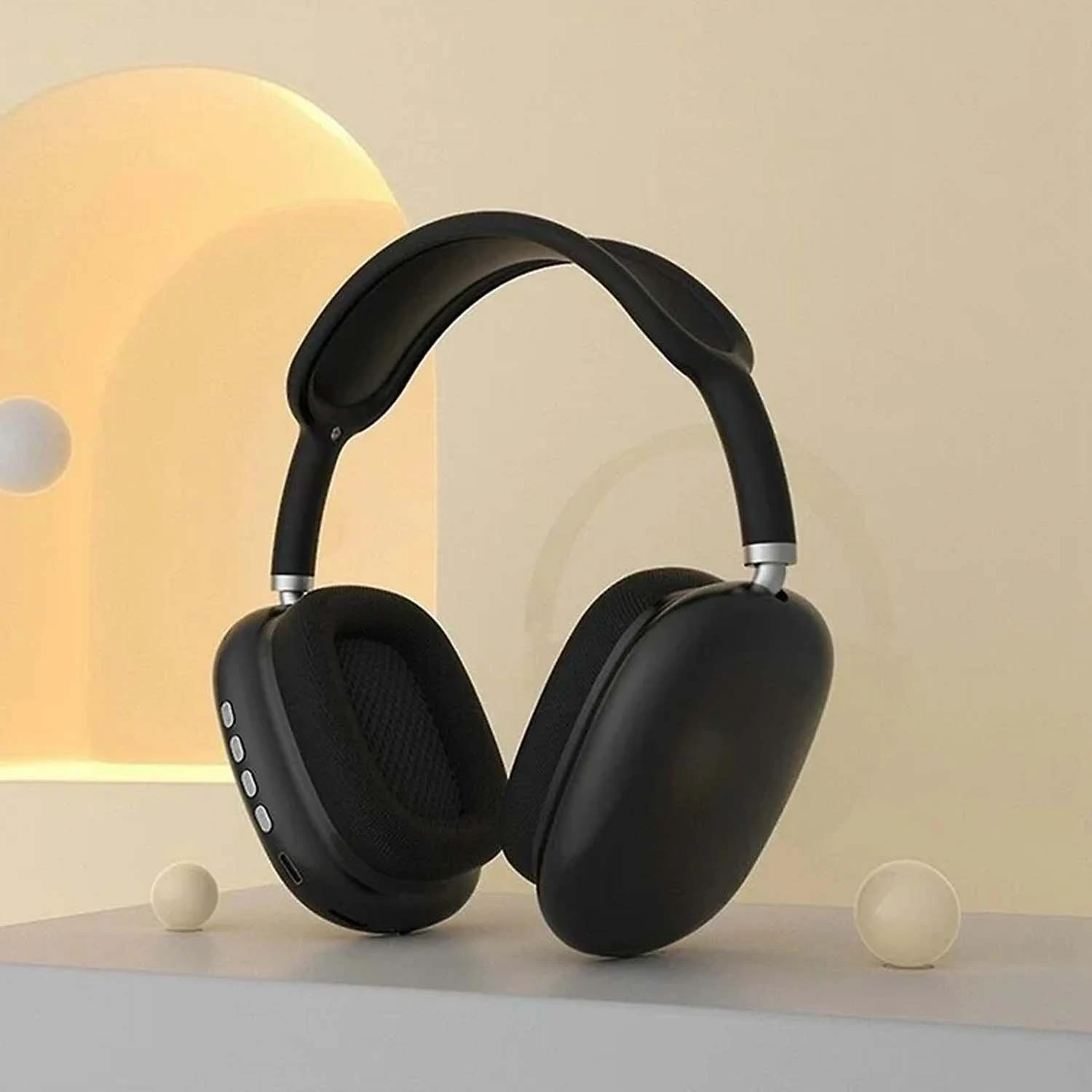 Auricular P9 PRO MAX Vincha Inalámbrica Recargable Bluetooth - Negro — HTS