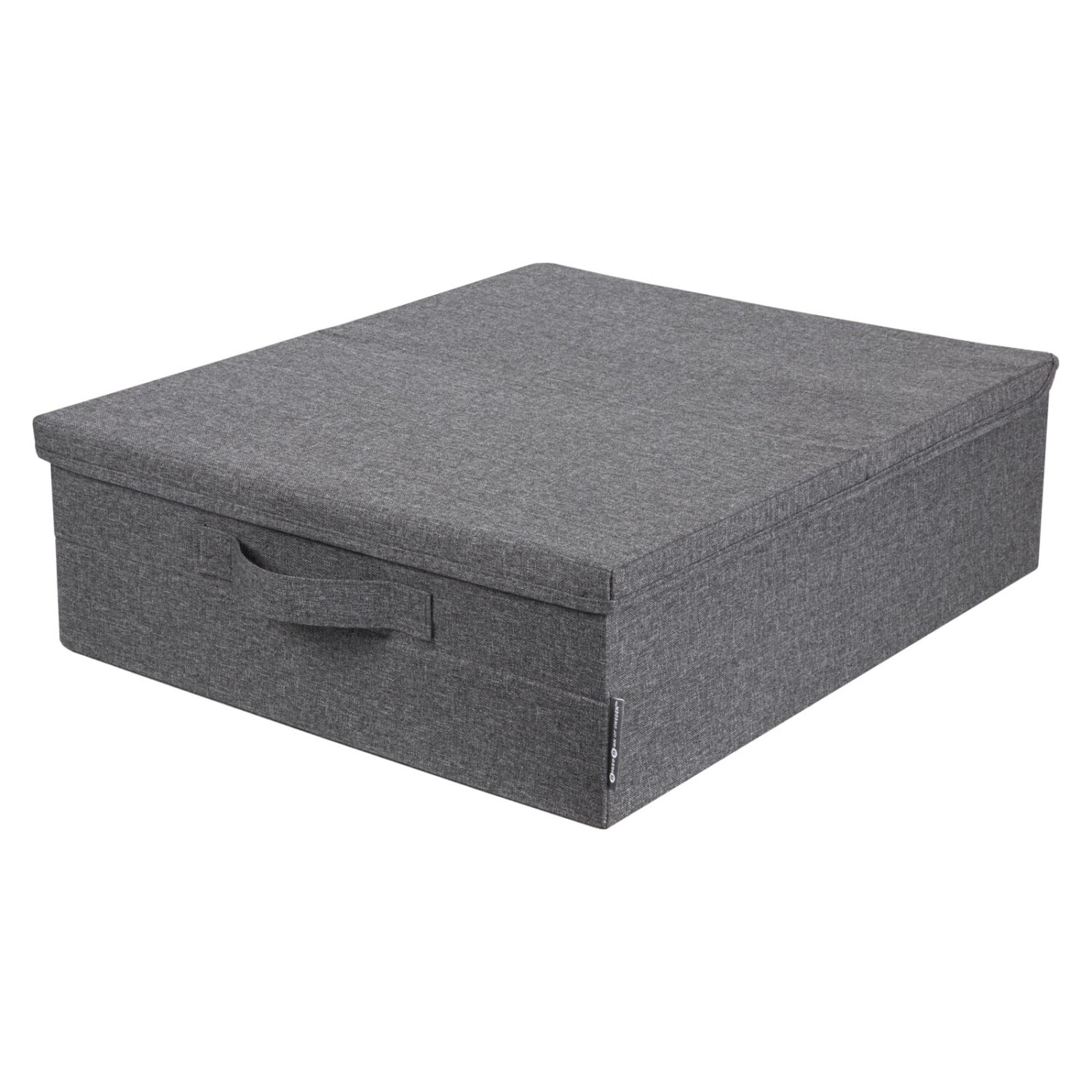 Caja Org C/tapa Poliester Gris Underbed — Divino