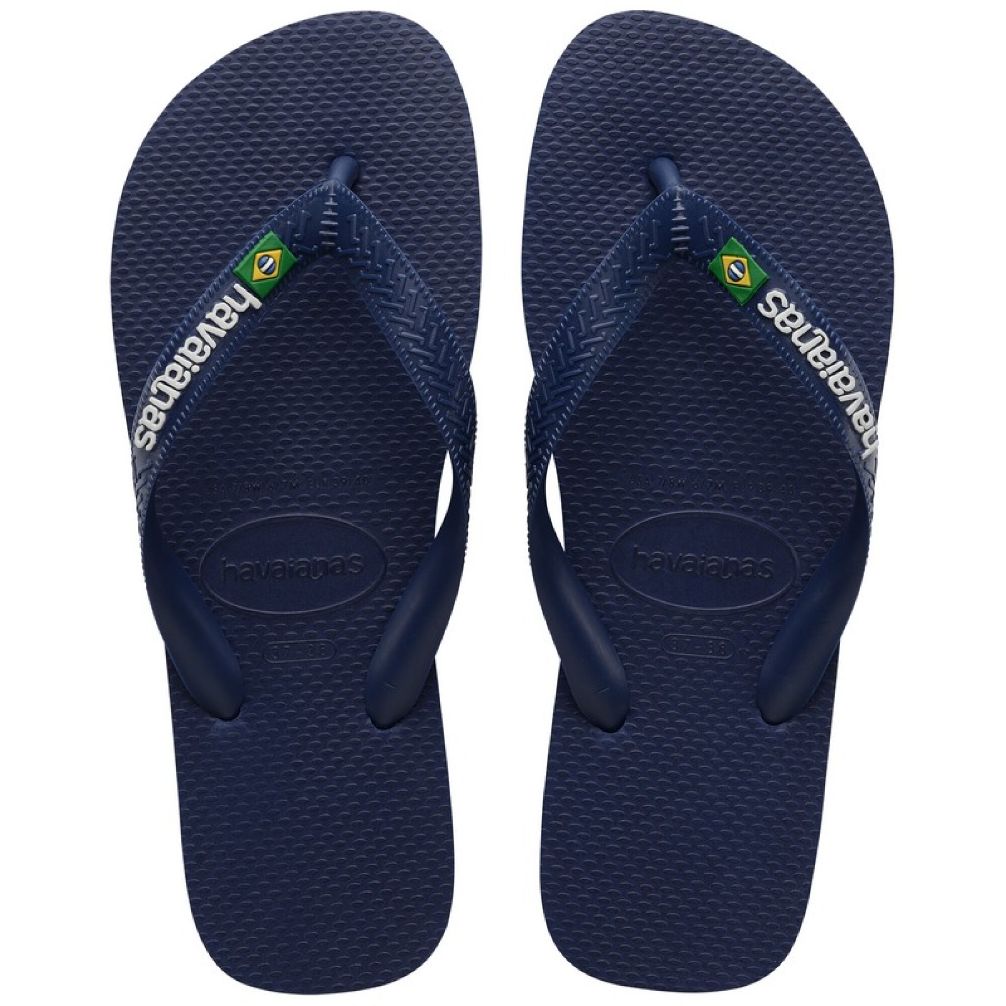Ojotas Havaianas Brasil Logo - Azul — Havaianas