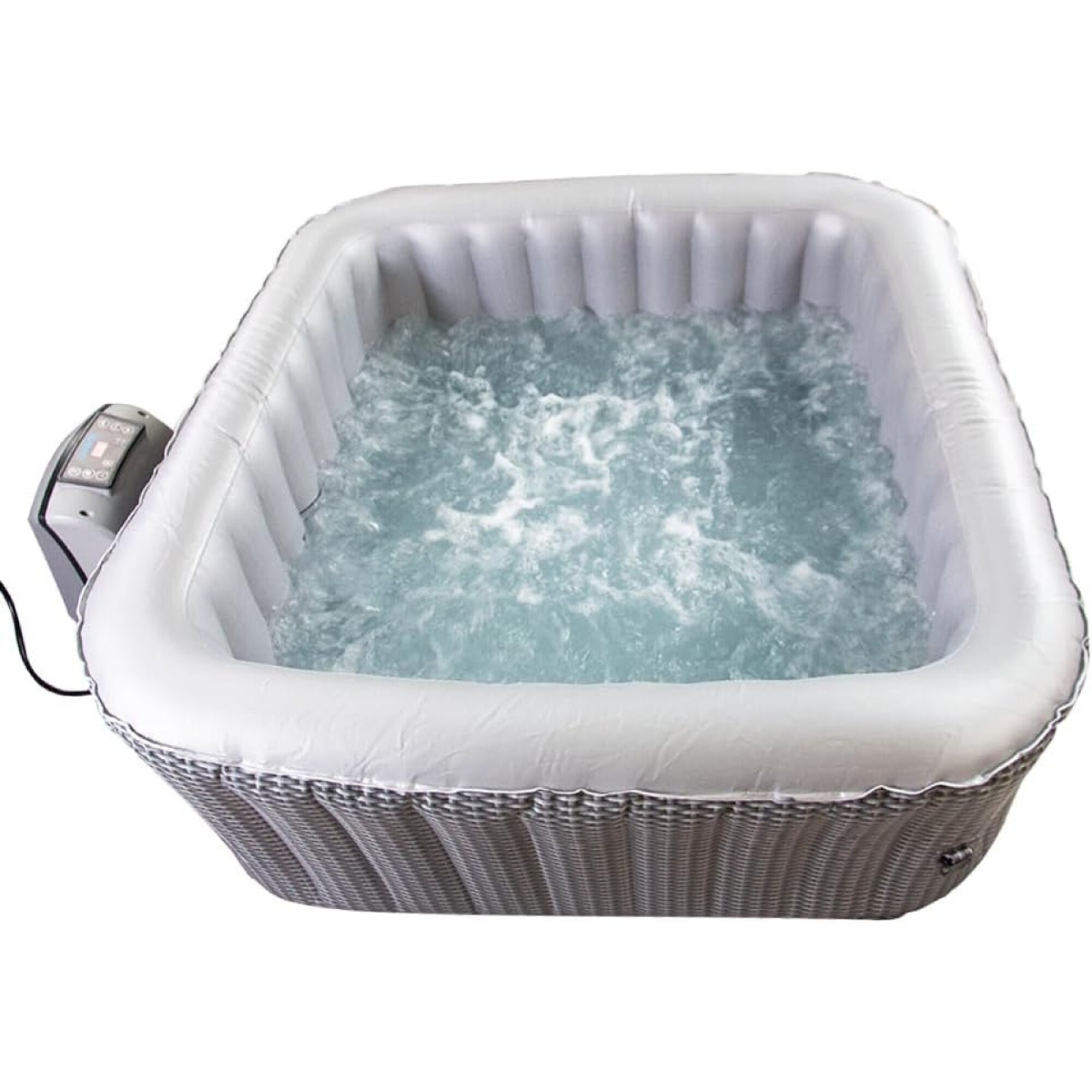 Jacuzzi inflable Square Rattan 4 — Aventureros