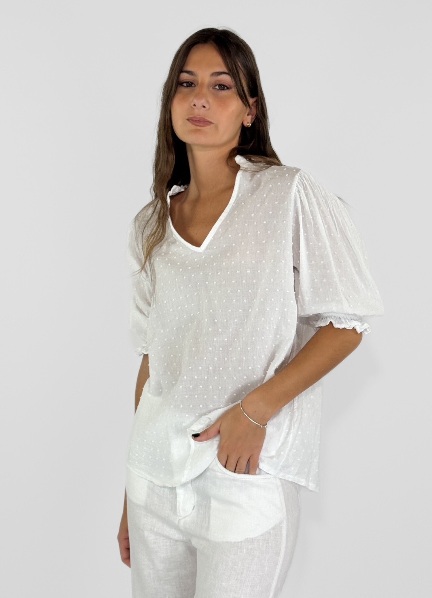 BLUSA VOMERO - BLANCO — Panthai