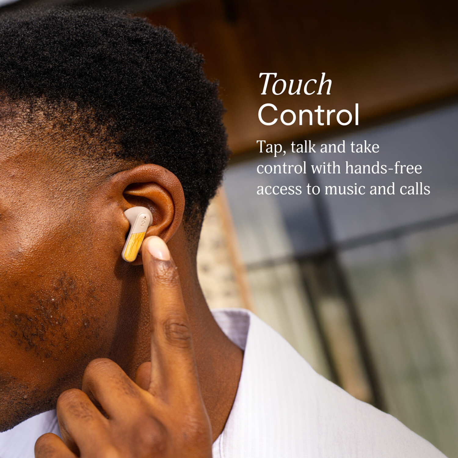 Auriculares Trenchtown ANC TWS - Beige — The house of marley