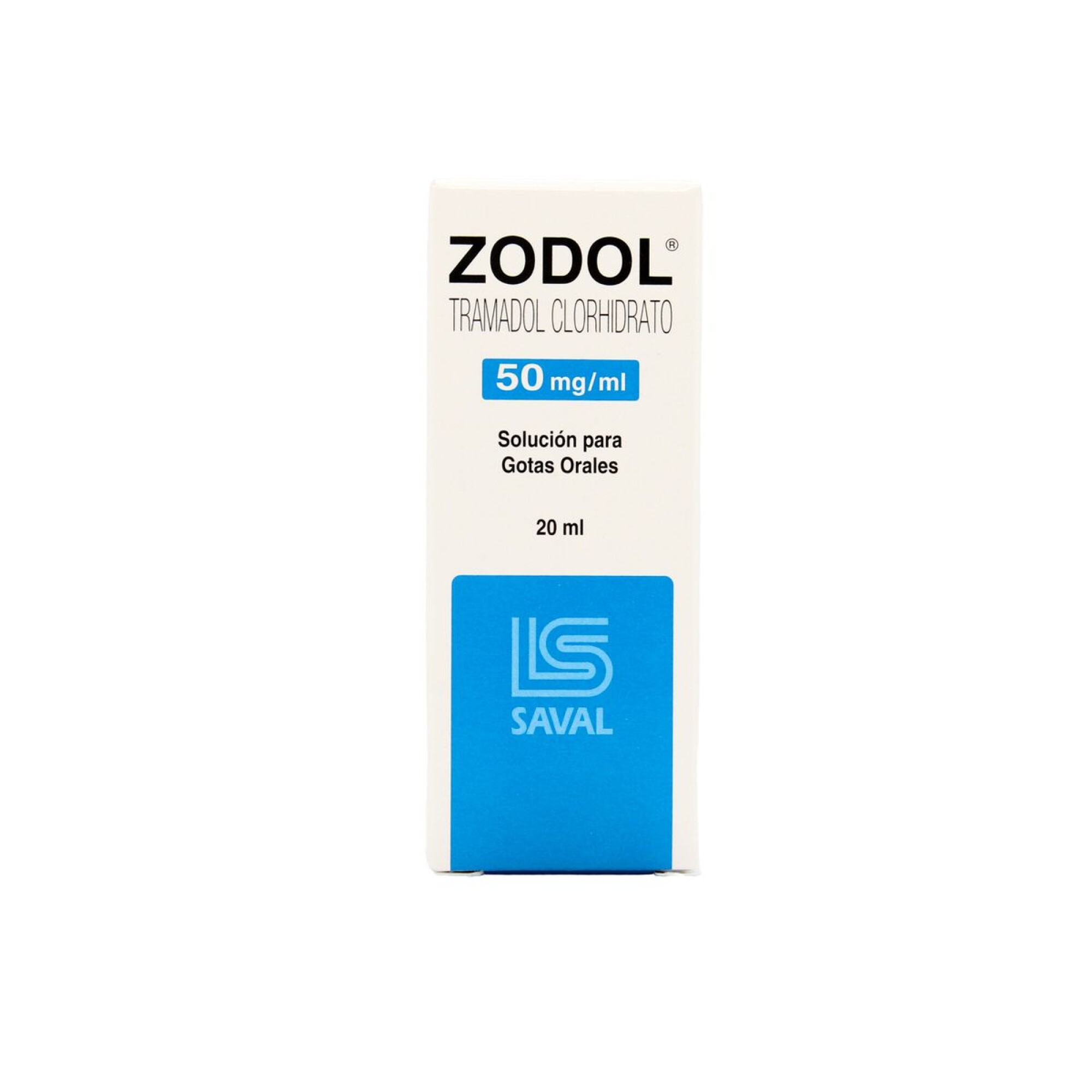 ZODOL 50 MG. GOTAS CJ X 20 ML. — Farmacenter