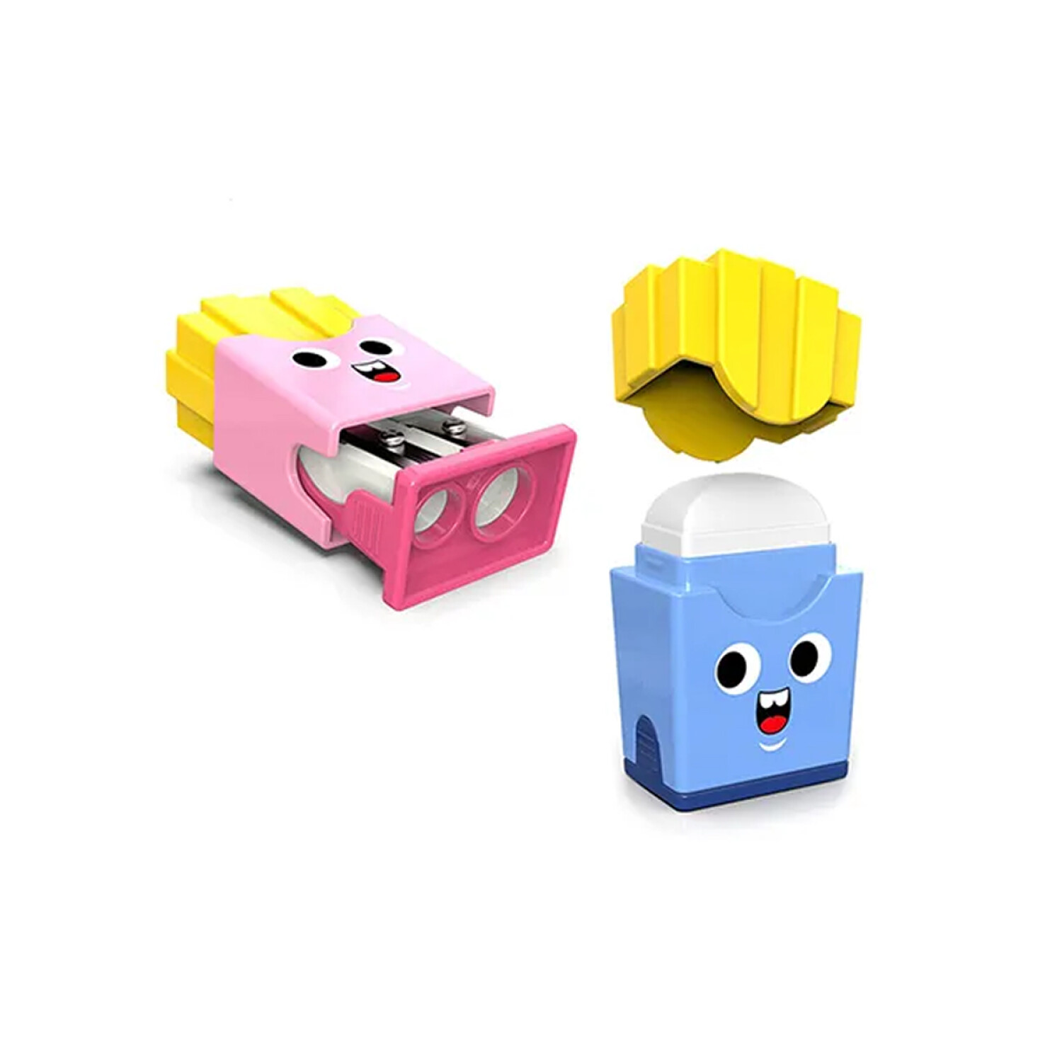 Goma de borrar con sacapuntas - Celeste — Mis Petates
