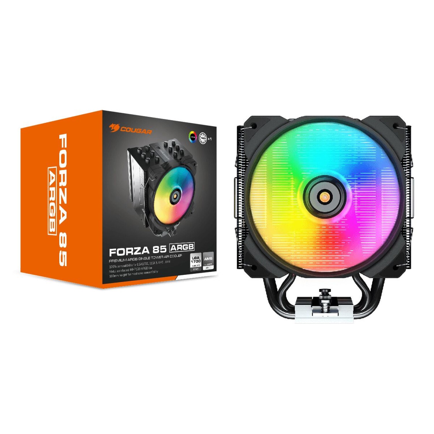 Fan Cooler Para Procesador Cougar Forza 85 Argb Mhp120 - WATER COOLING ...