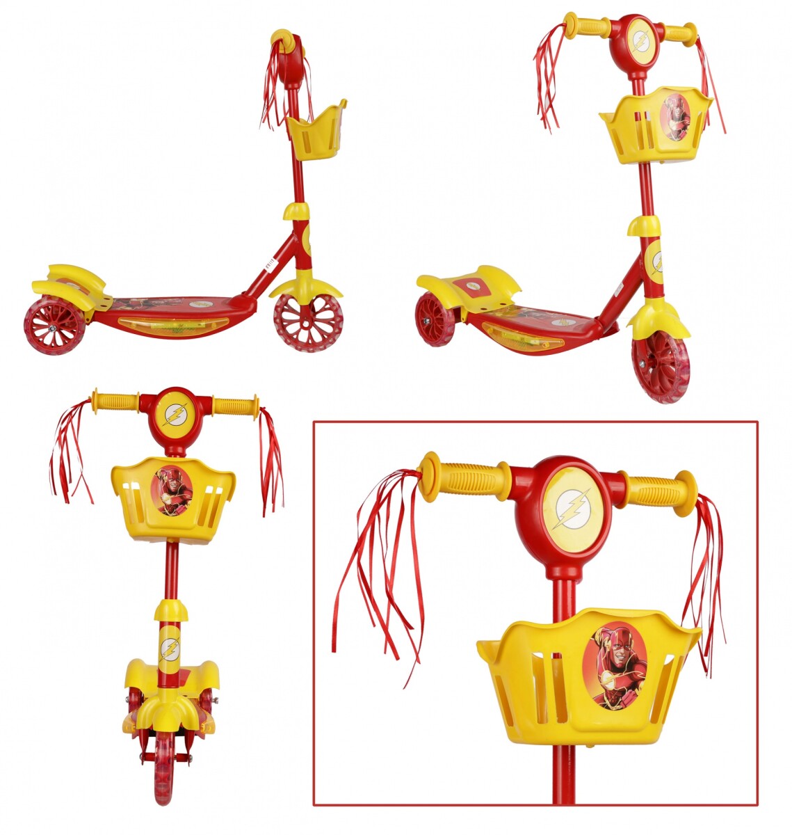 Tripatin Liga de la Justicia con canasto, luz y sonido — El Clon