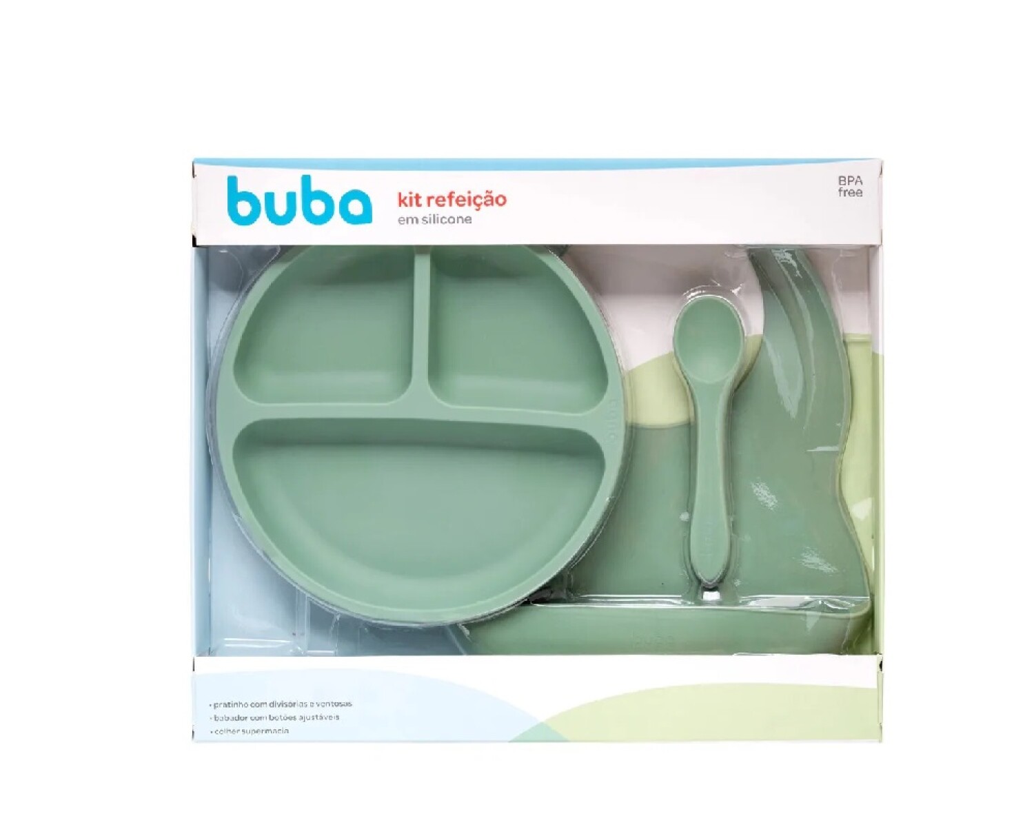 Set alimentacion BUBA - verde — MVD Kids