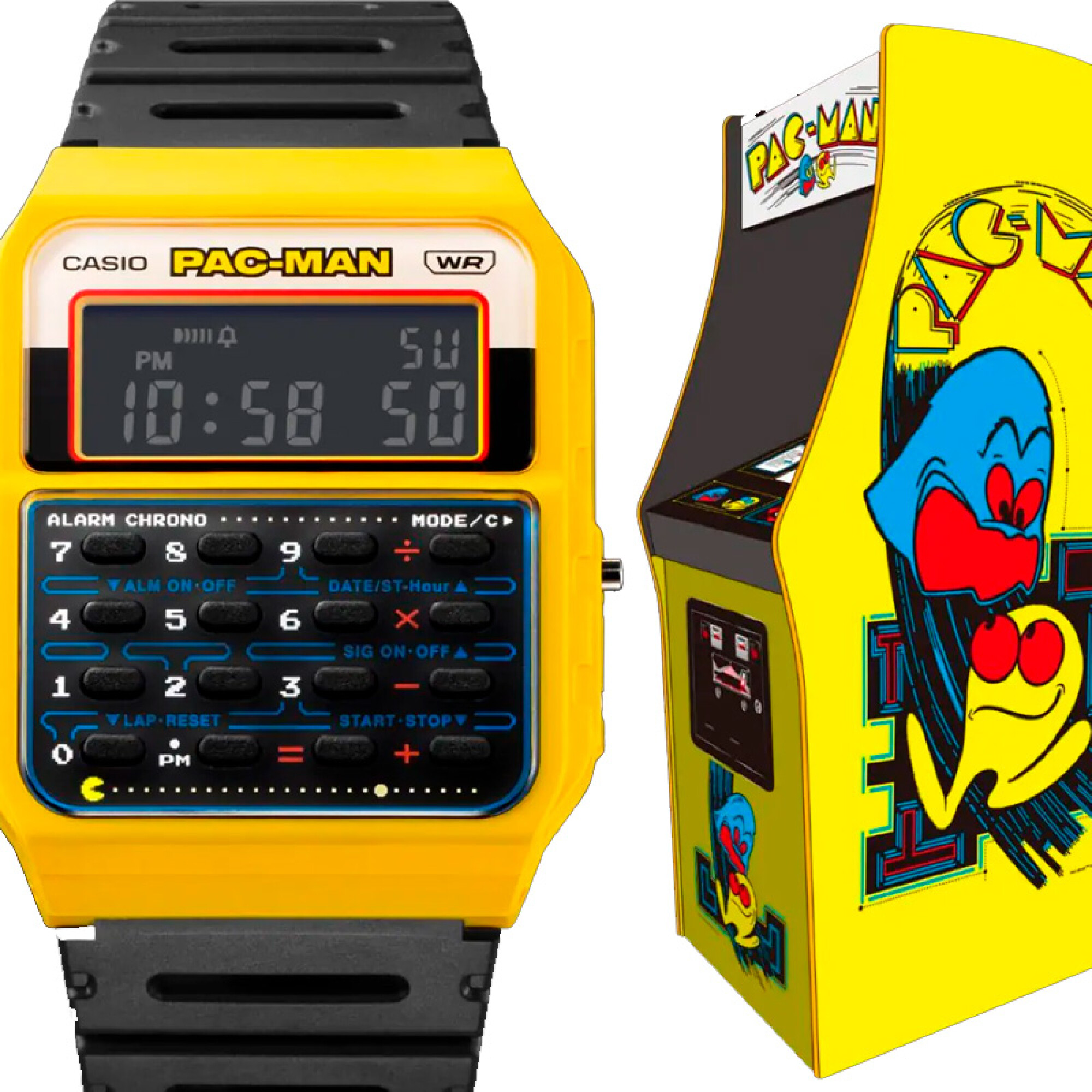 Casio PAC-MAN Edición Limitada CA-53WPC-1BDR — Sira