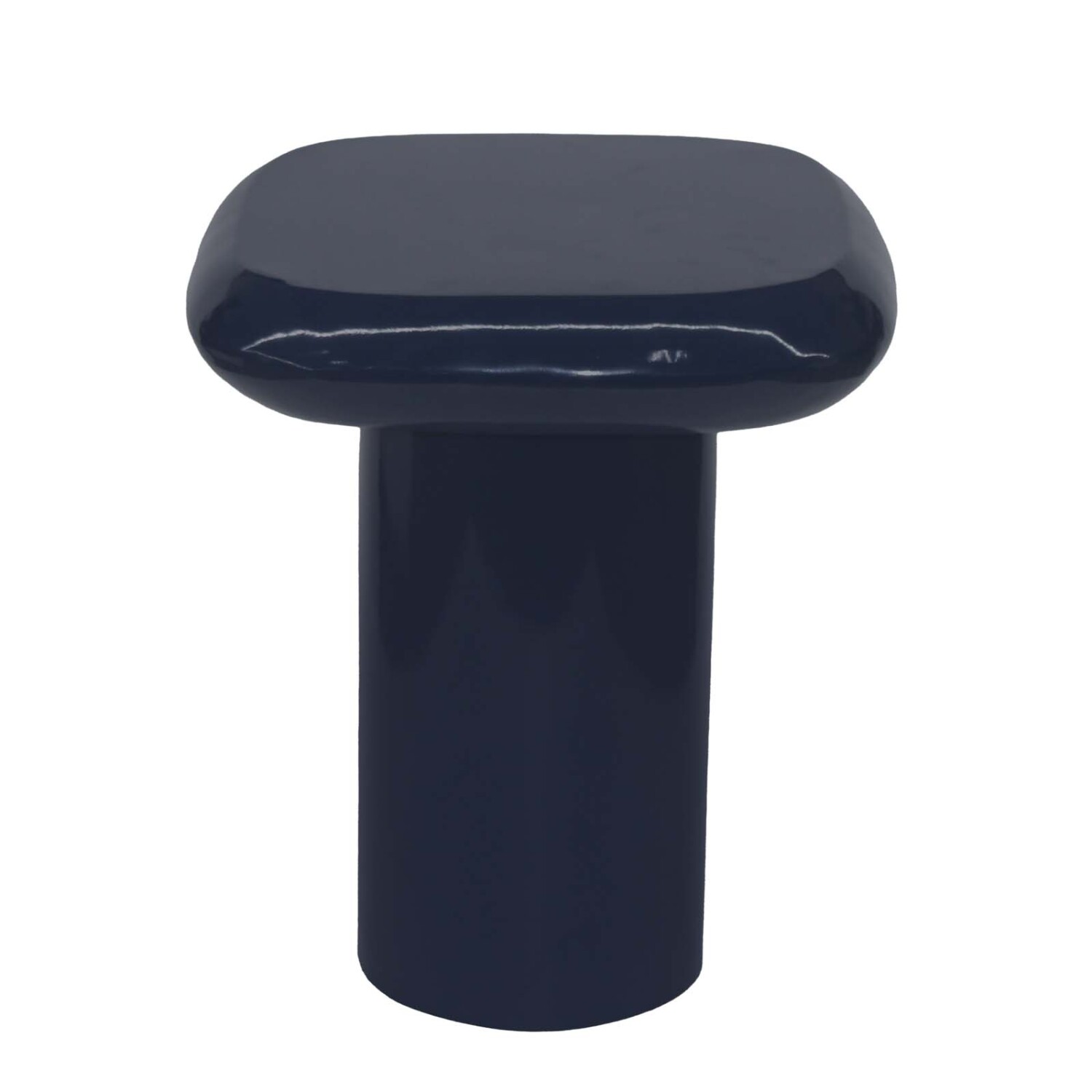 Mesa Lateral Metal Azul Estela — Divino