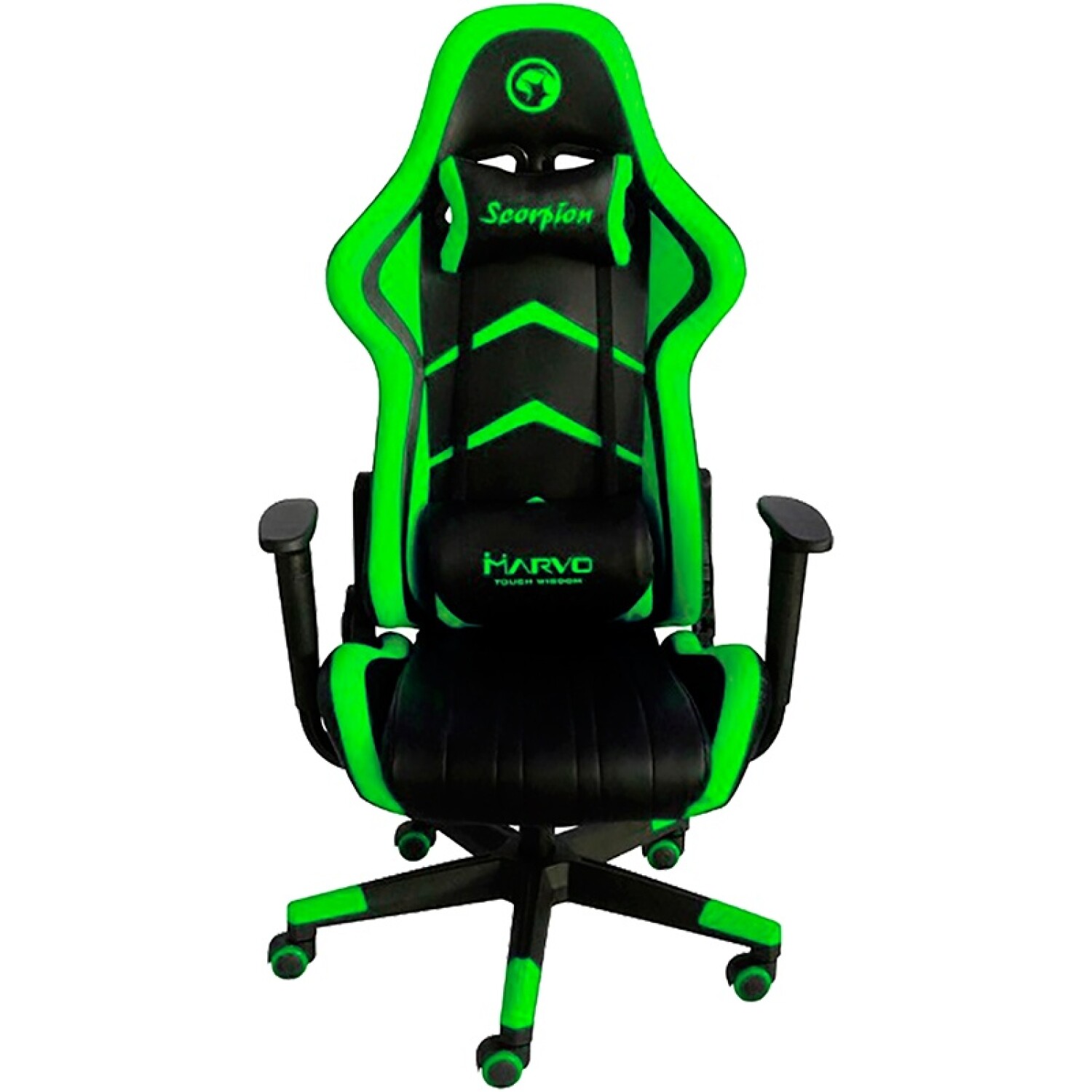 Silla Gamer Marvo Scorpion CH-106GN Ergonómica Black Green — ZonaTecno