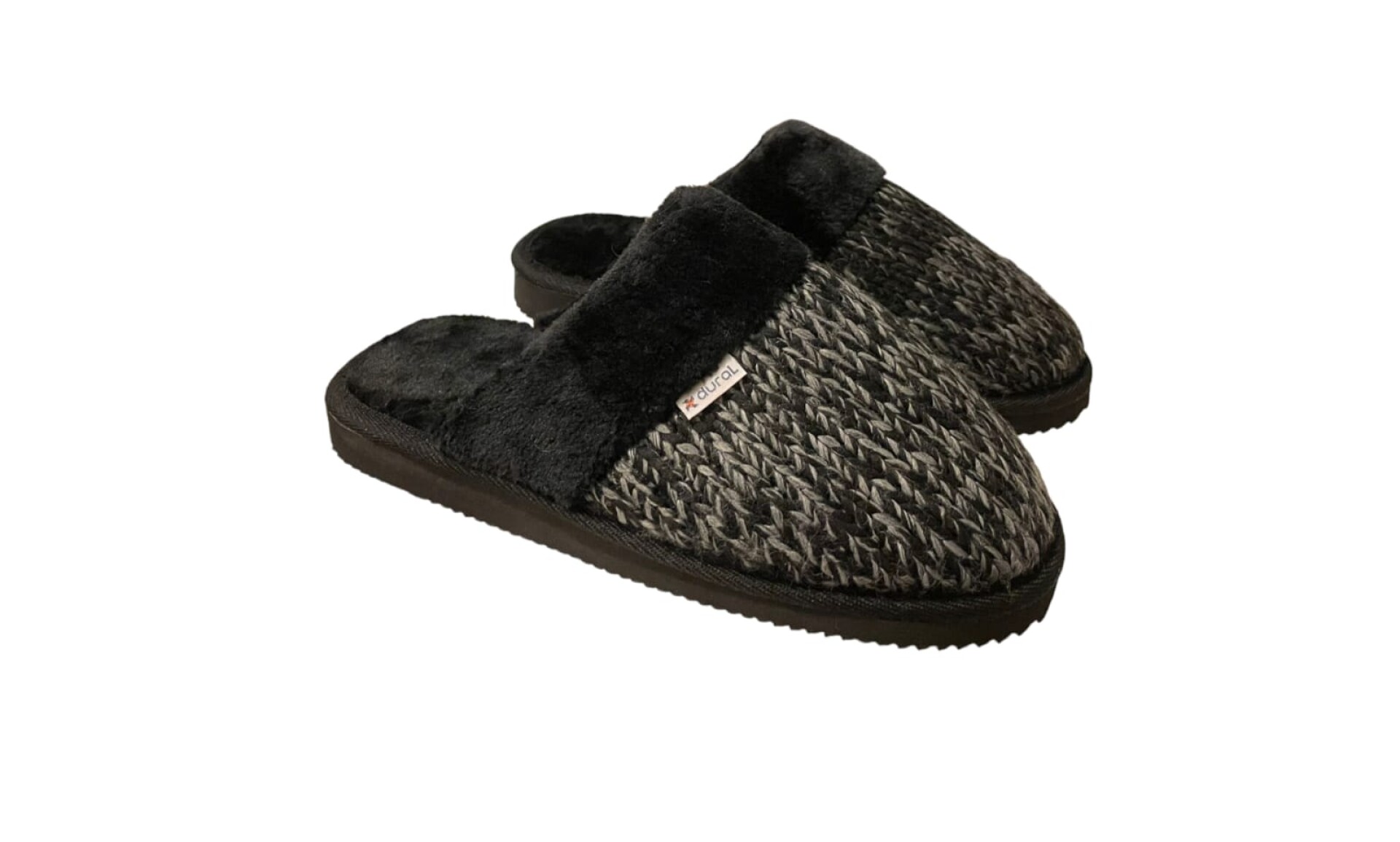 Pantufla Nórdica Tejida Negra — Dural