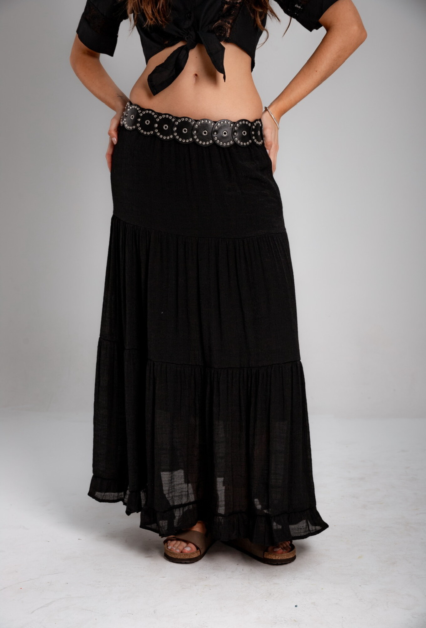 Pollera Isabella - negra — Bianca Store