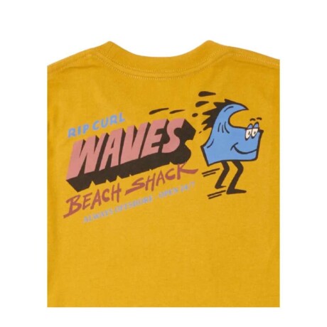 Remera MC Rip Curl Mr. Wavey Tee - Mostaza — Tienda Soy Santander