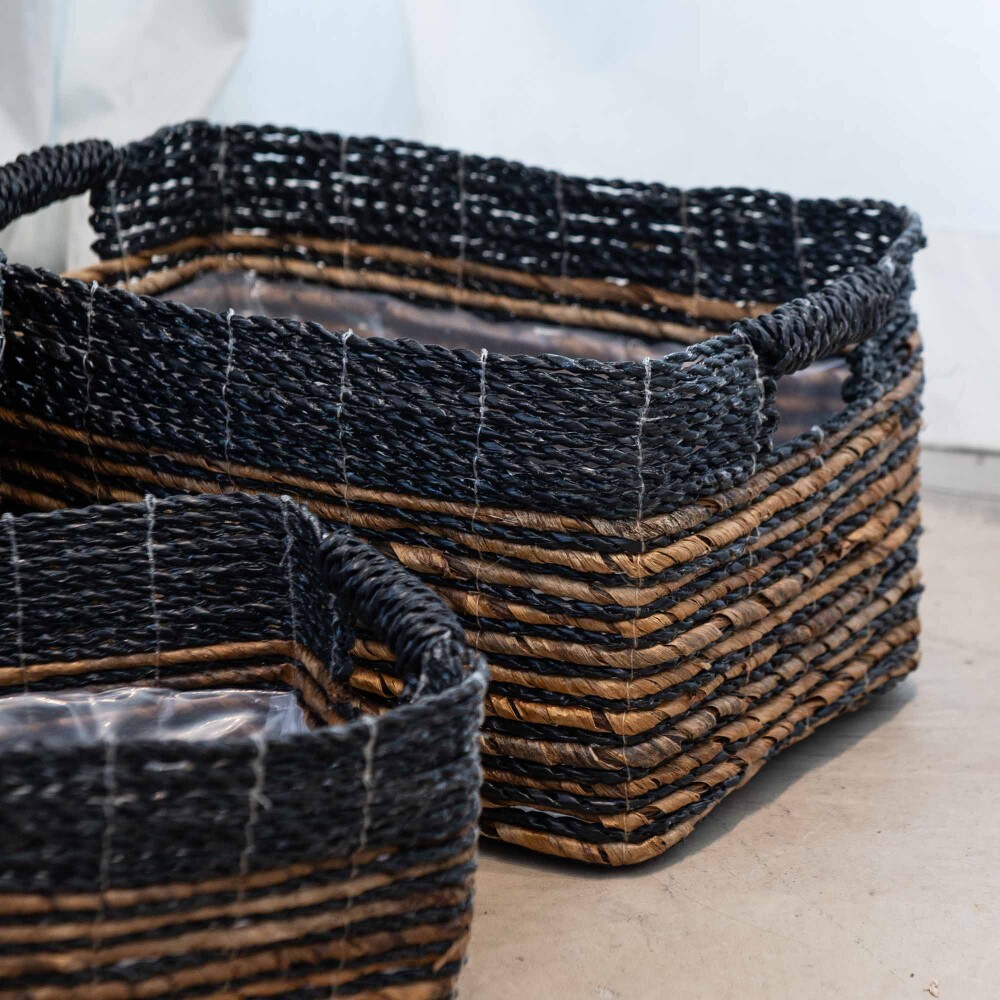 Canasto Abaca rectangular, M — Soho Deco