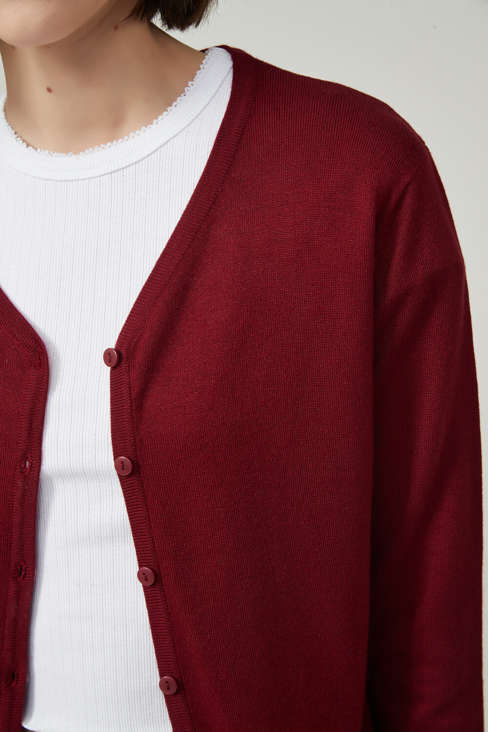 Cardigan Stratford - Bordeaux — Indian