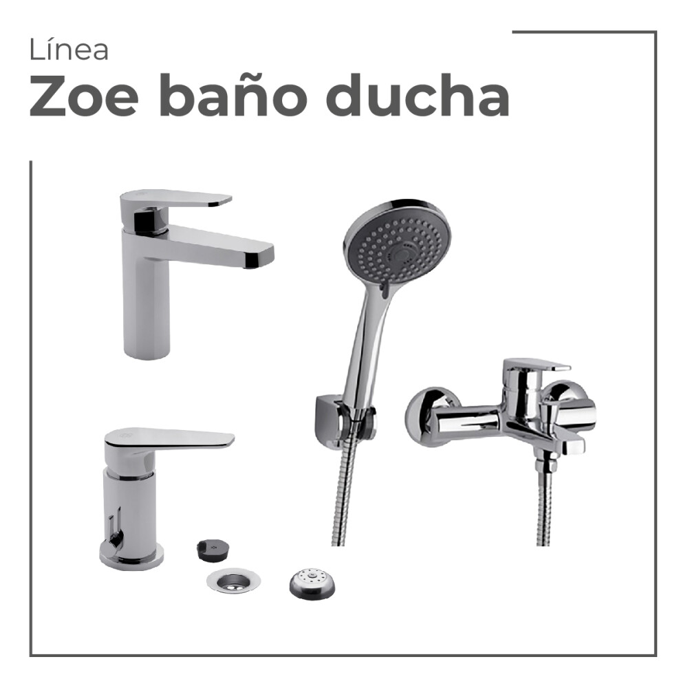 Juego De Griferia Modelo Zoe - Lavatorio + Bidet + Baño Ducha — Castro