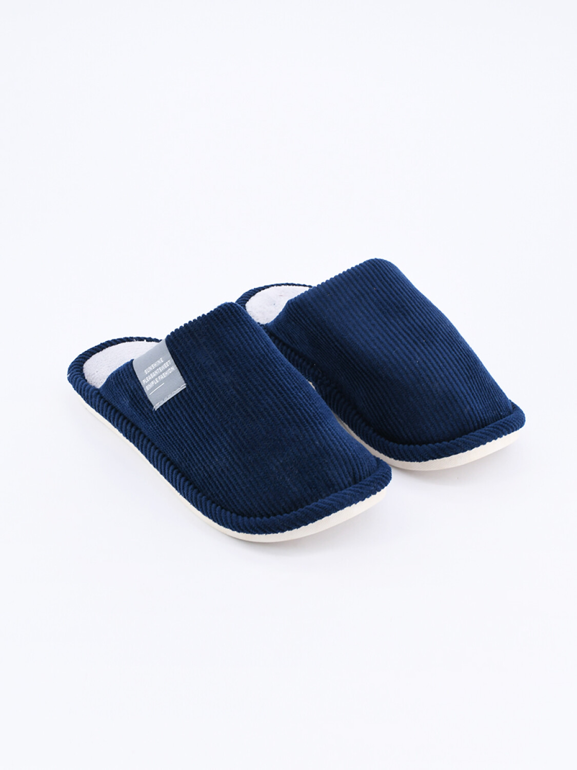 PANTUFLA DOREEN - AZUL OSCURO — Guapa