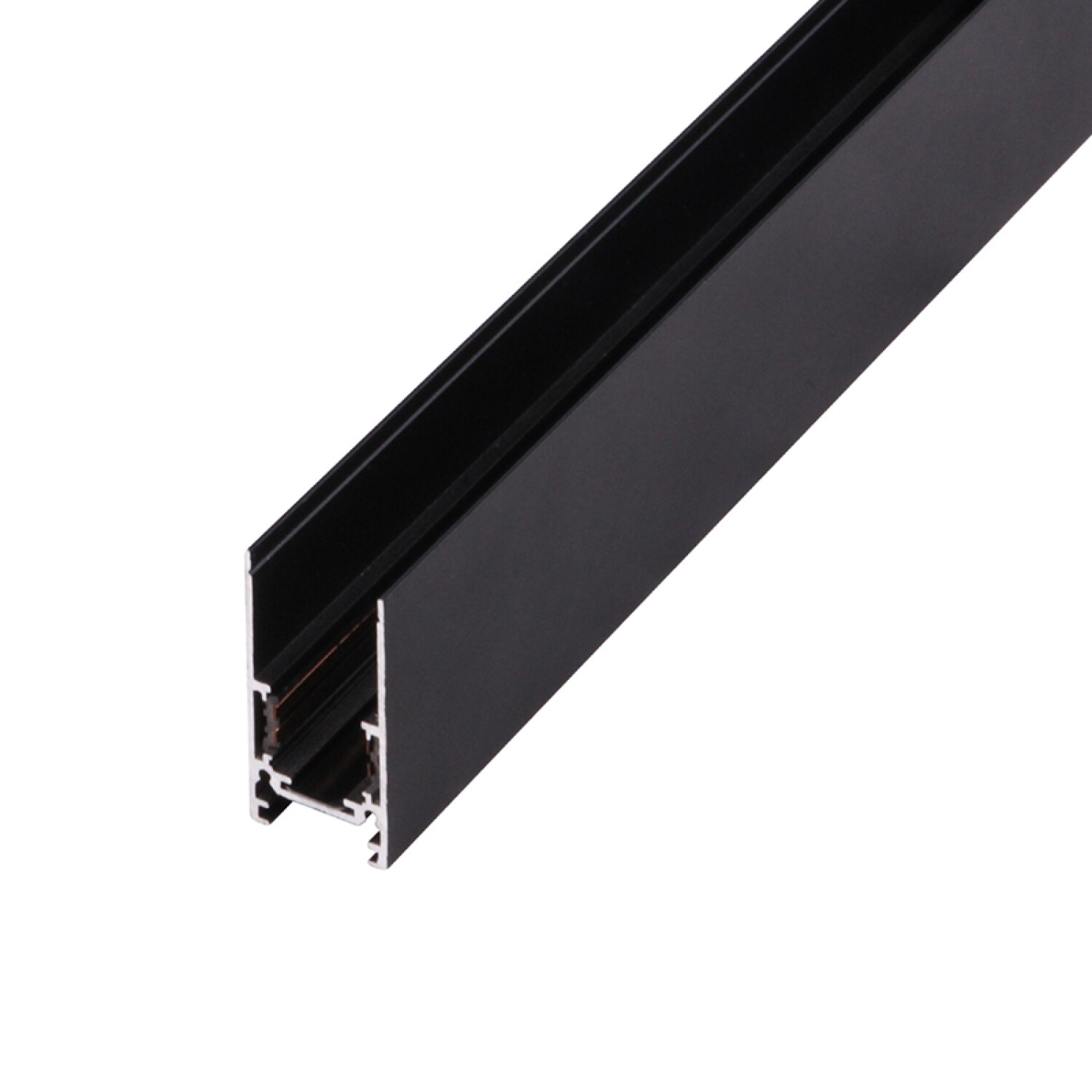 Riel magnético de 1 metro, negro, adosar/suspender - IX4300 — Fivisa