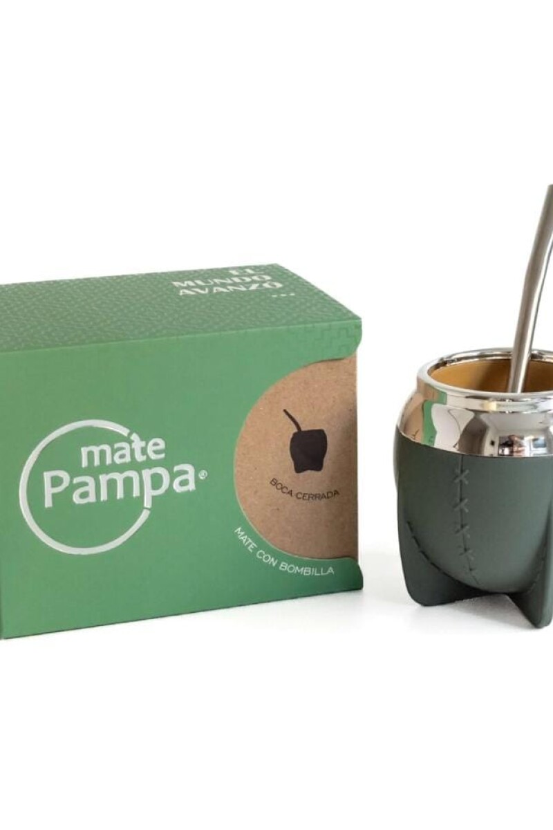 MATE PAMPA MATE TRADICIONAL BOCA CERRADA - VERDE — Mate Charrúa