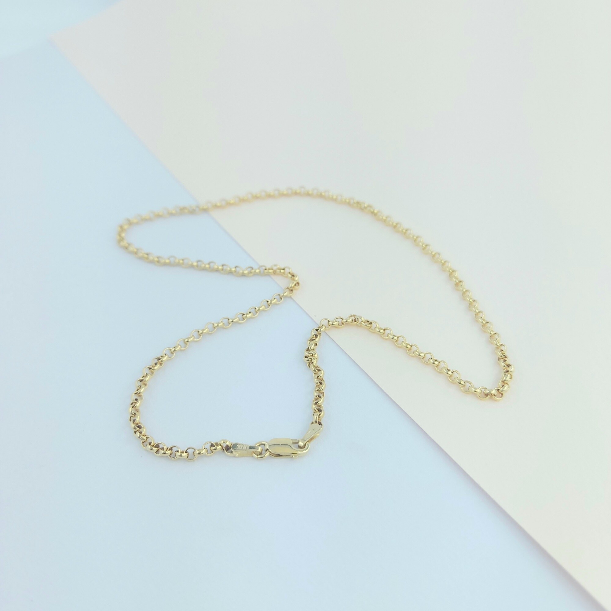 Cadena de Oro 10 k, ROLITO — Veroca Joyas