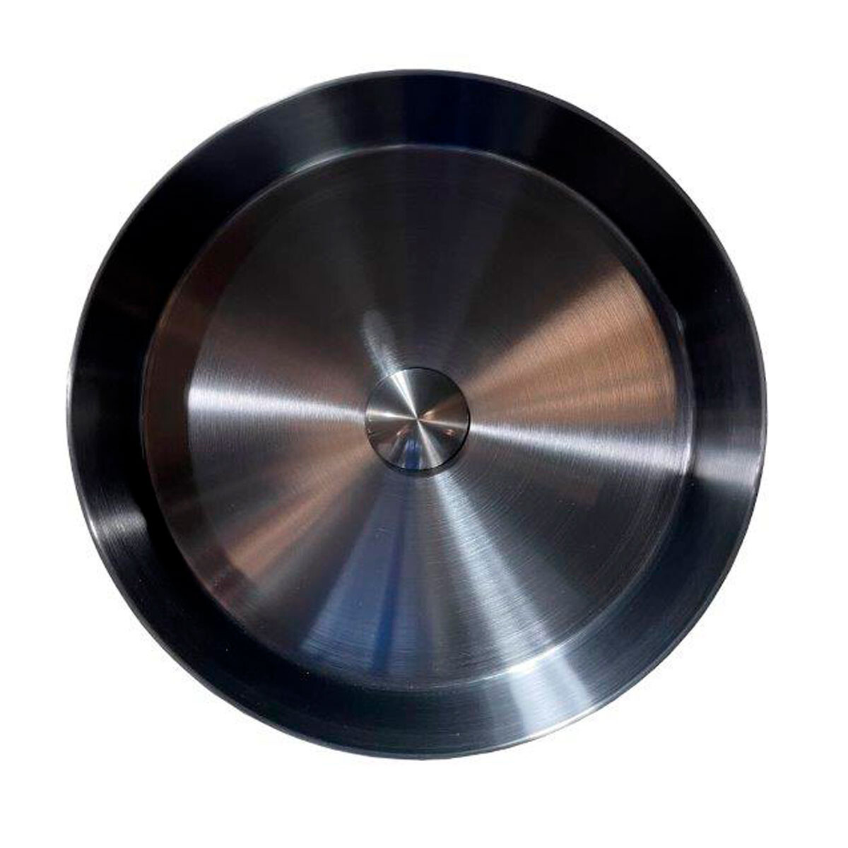 BACHA REDONDA NEGRA AC INOX SS304 C/VALVULA POP UP — Acher Cerámicas