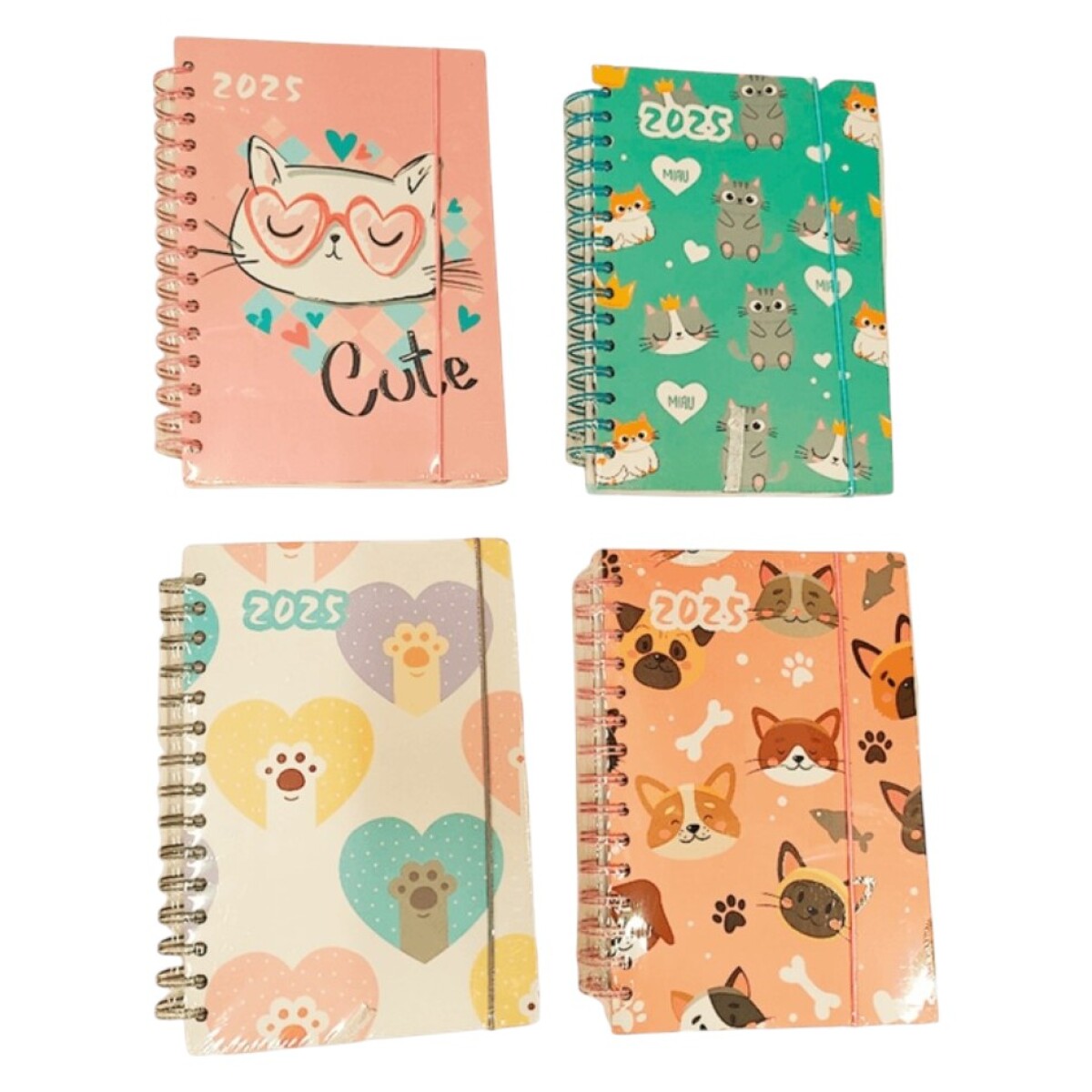 Agenda Flip 2026 HS0973 Cat con Espiral Varios Modelos — Universo Binario