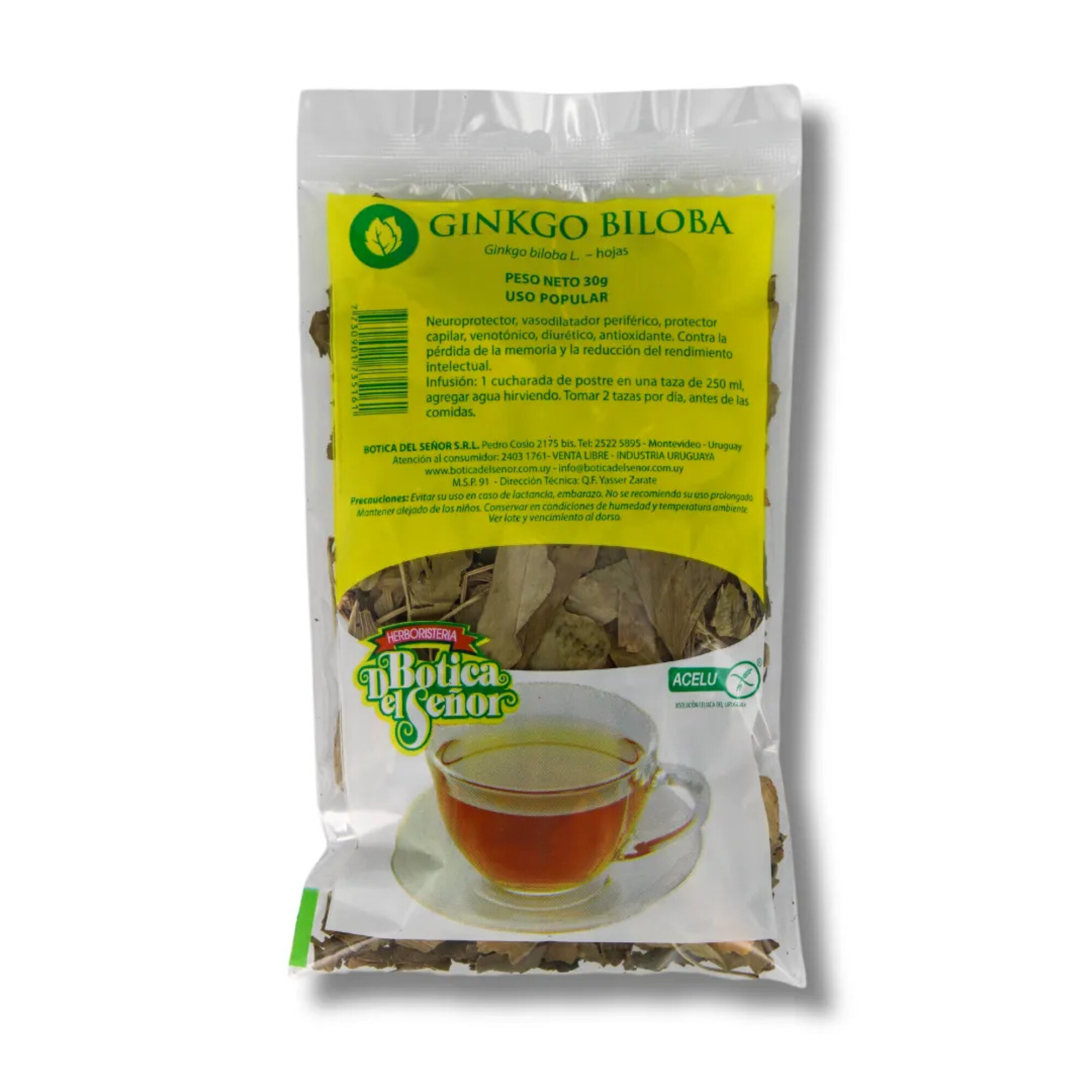 Ginkgo Biloba - 30g — Droguería Paysandú