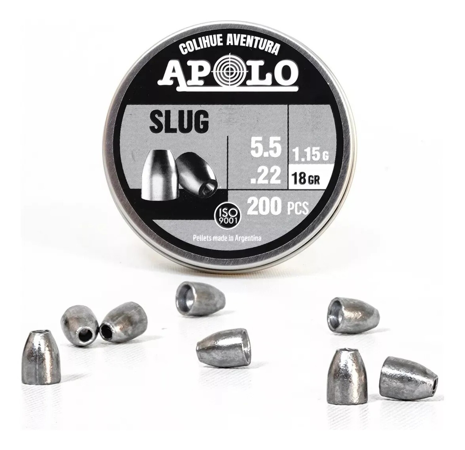 Chumbos Apolo Slug 5,5mm 18 Grains — Bentancor Outdoor
