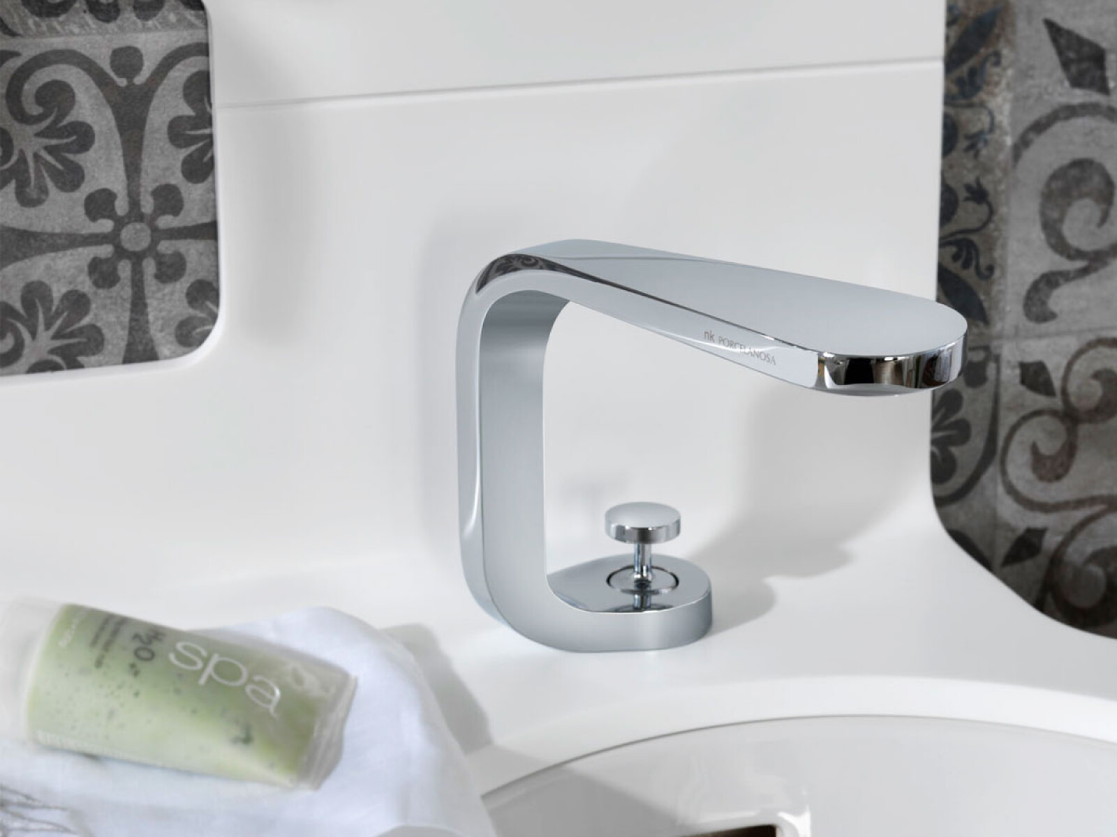 Griferia De Lavatorio Monocomando Noken Round Cromo — Acher Cerámicas