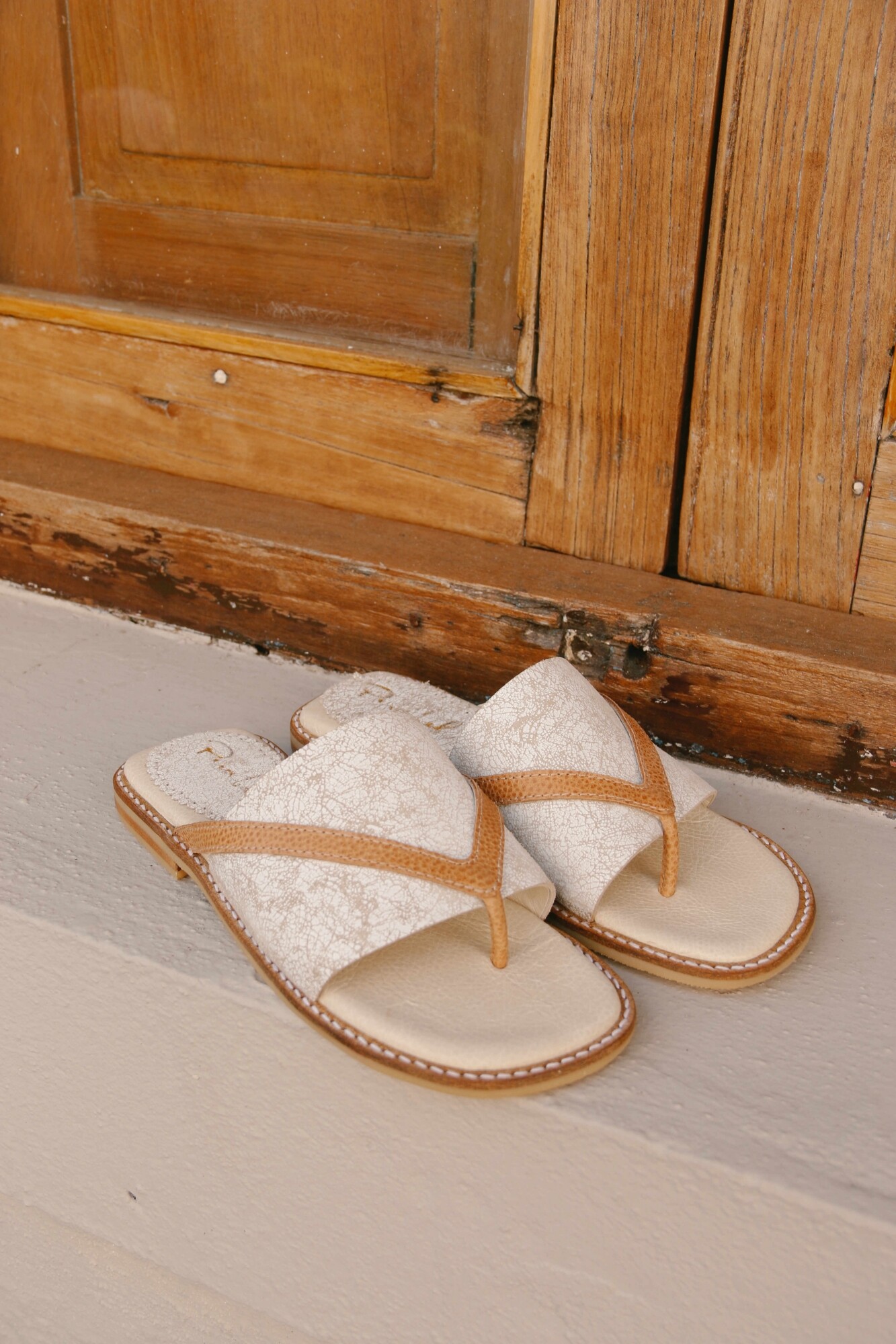 Sandalias Roma Blanco Crack — Percibal