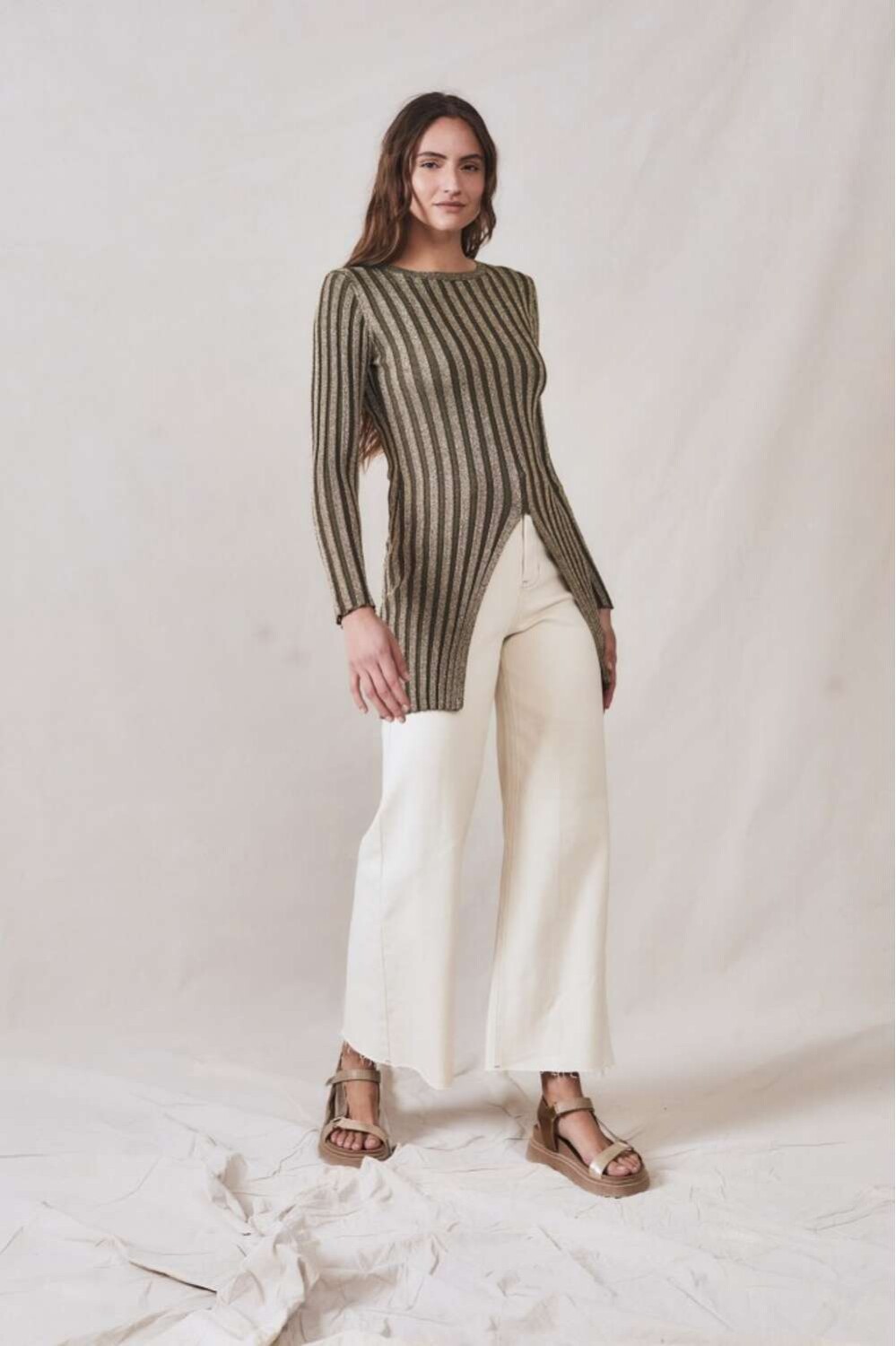 Sweater Tejido Lurex - Safari — Tienda Soy Santander