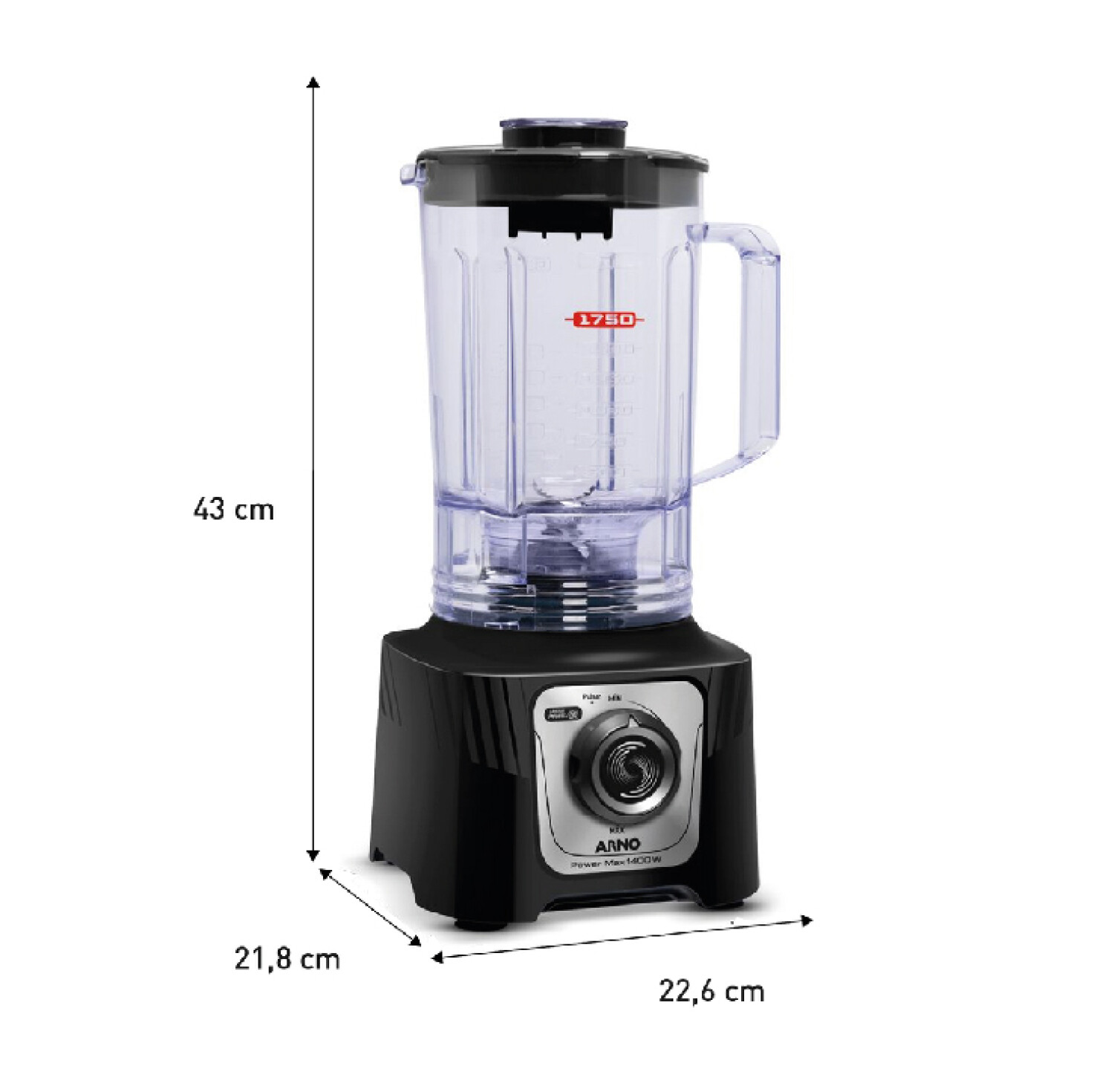 Licuadora Power Max 1400W Arno — BBVA