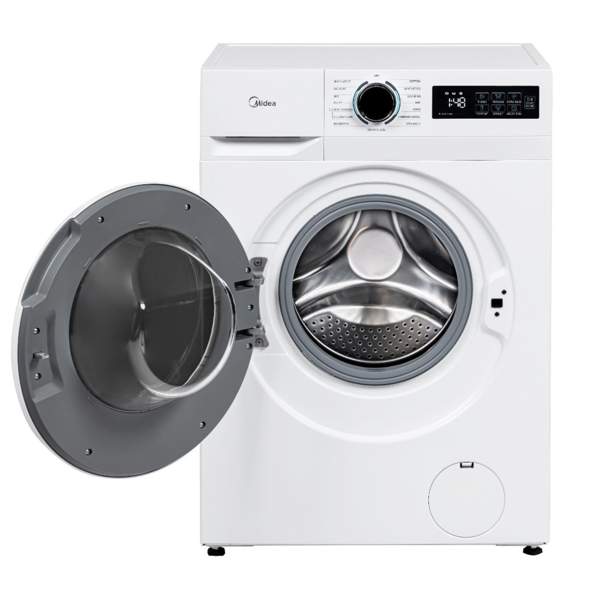 Lavarropas Midea 8KG Carga Frontal MF110W80B/W — Bristol