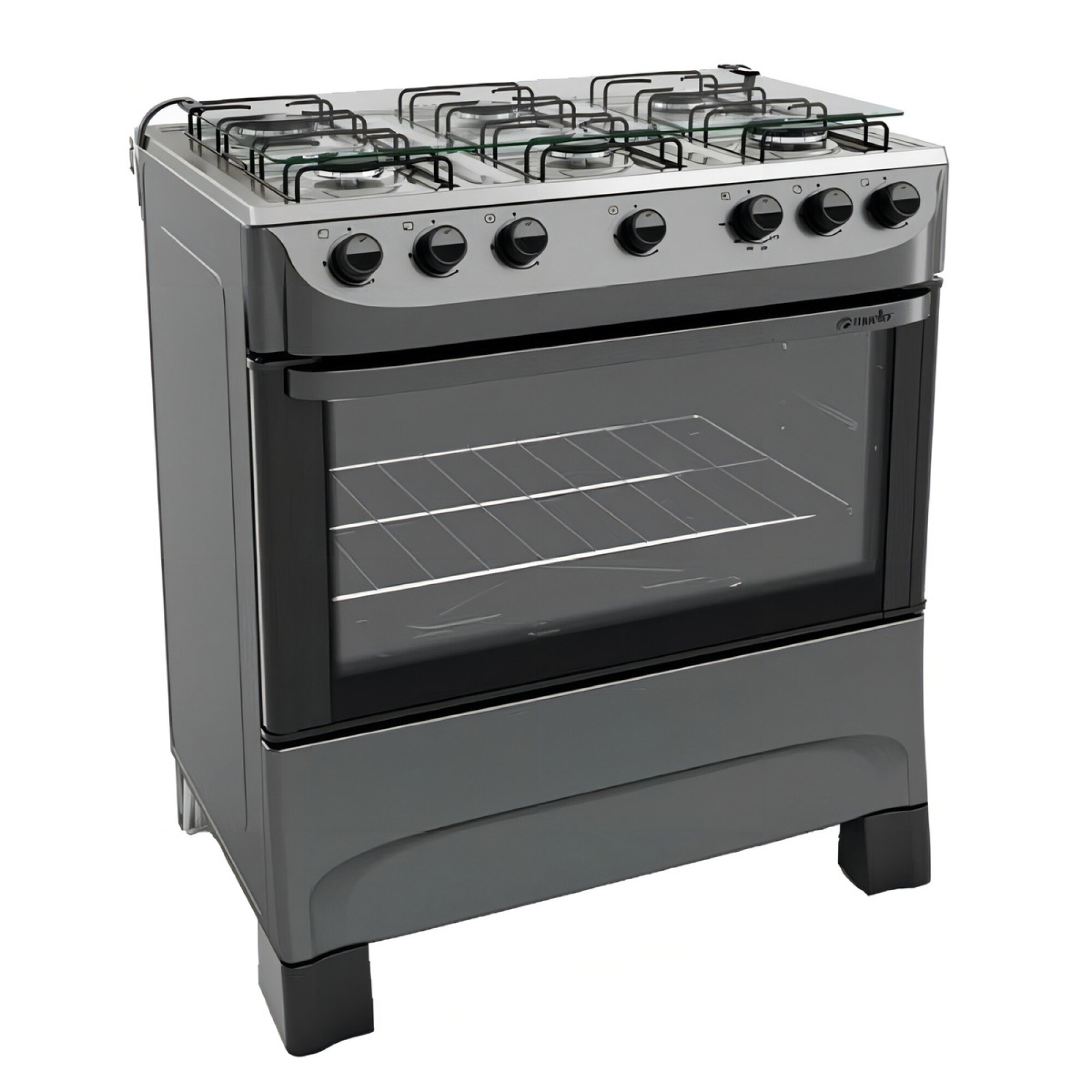 Cocina Mueller Moderatto 6b Glp Color Grafito Con Puerta Con Visor — La ...