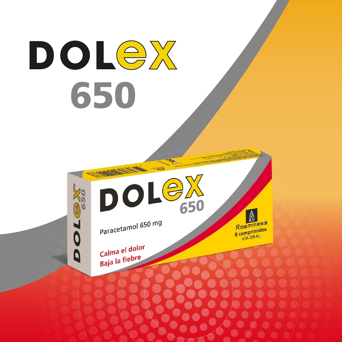 Dolex 650 Mg. 8 Comp. — Farmacia El túnel