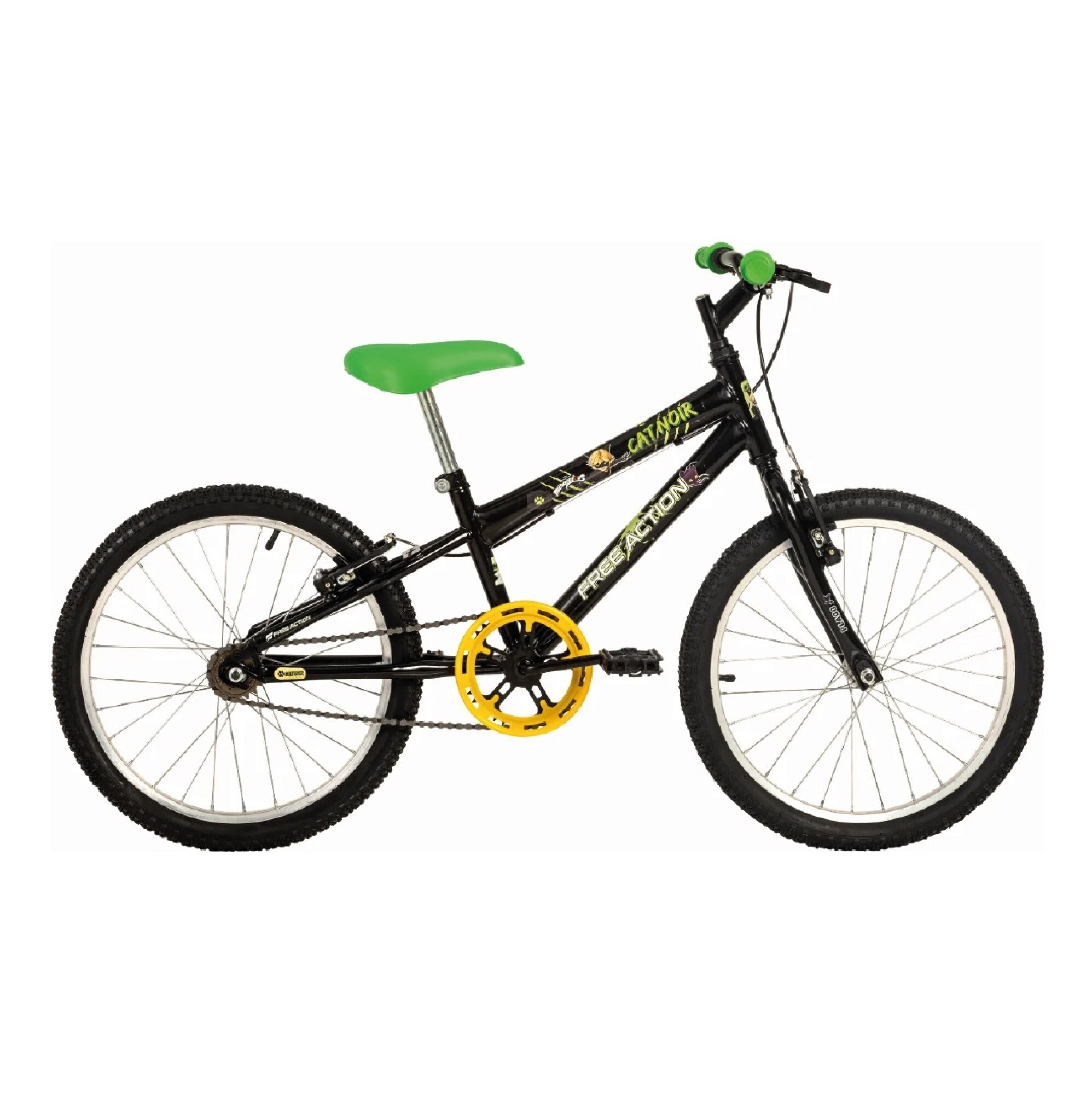 Bicicleta Niño Free Action Rodado 20 Cat Noir Negra Negro 11 " — La ...