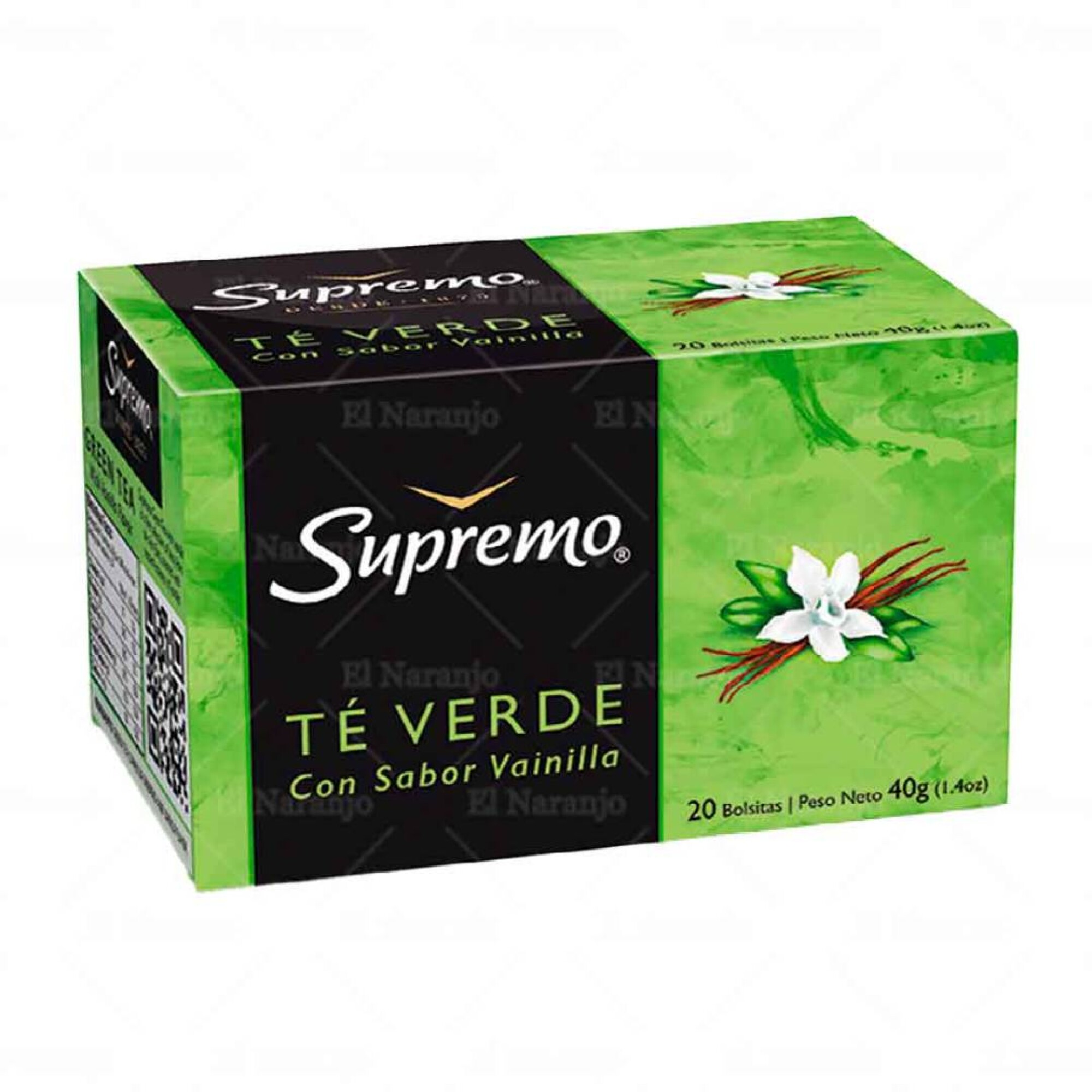 Té Supremo 20 sobres - Verde sabor Vainilla — Tienda Soy Santander
