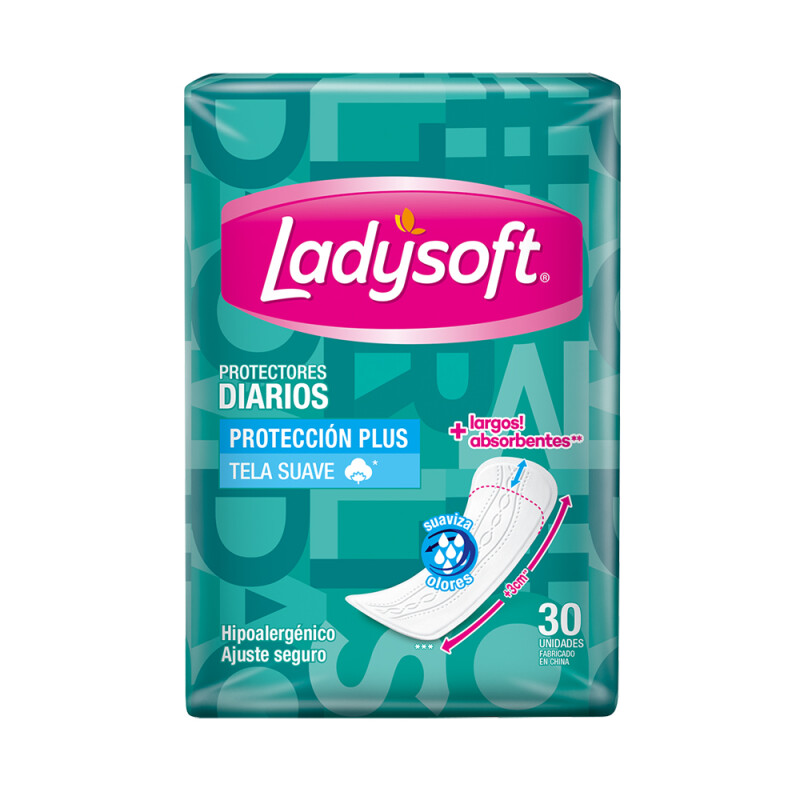 Protector Diario Largo Ladysoft 30 Uds. — Farmacia El túnel
