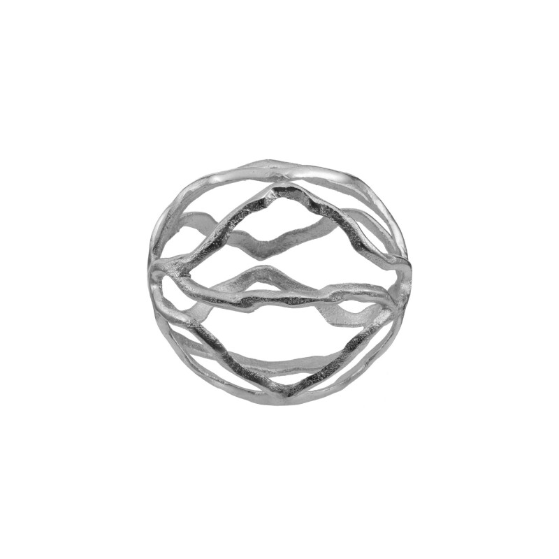 ESFERA DECORATIVA 15x15x20CM ALUMINIO — Koz Design