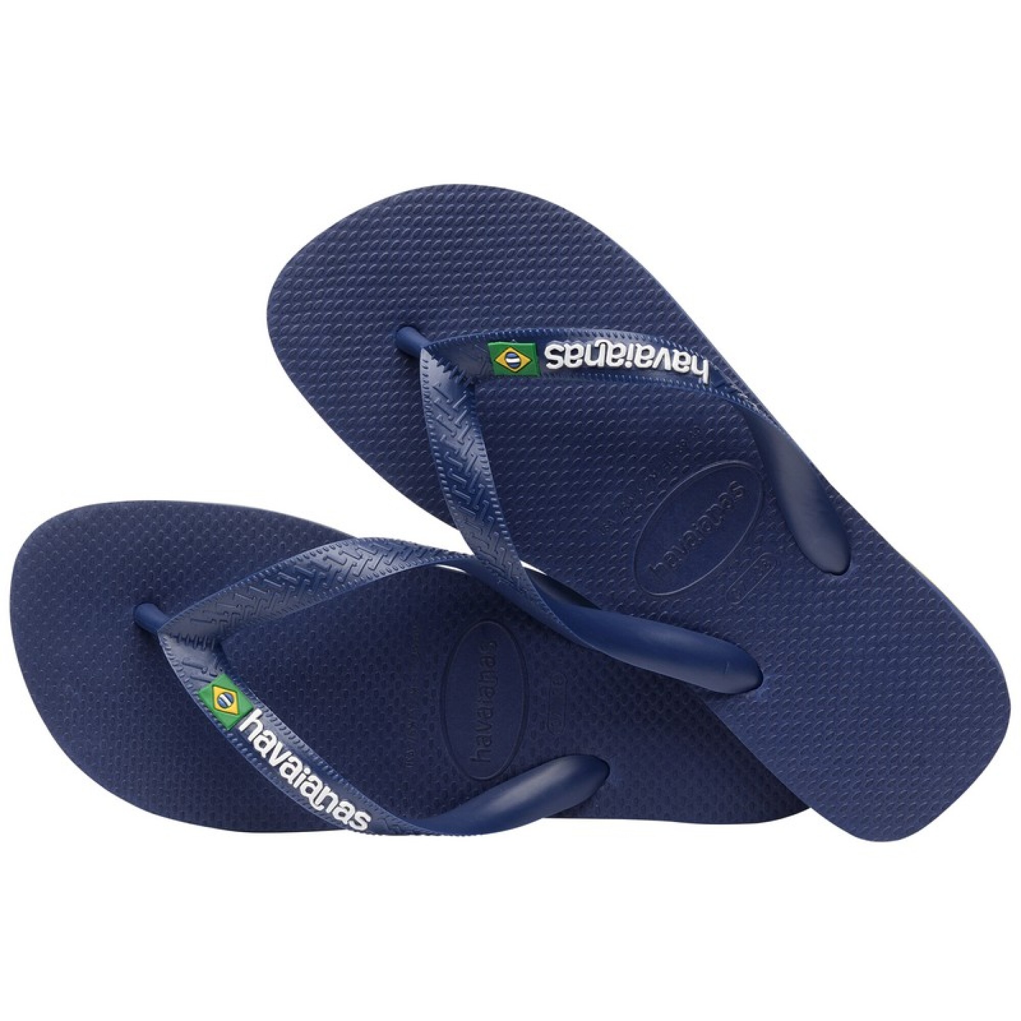 Ojotas Havaianas Brasil Logo - Azul — Havaianas
