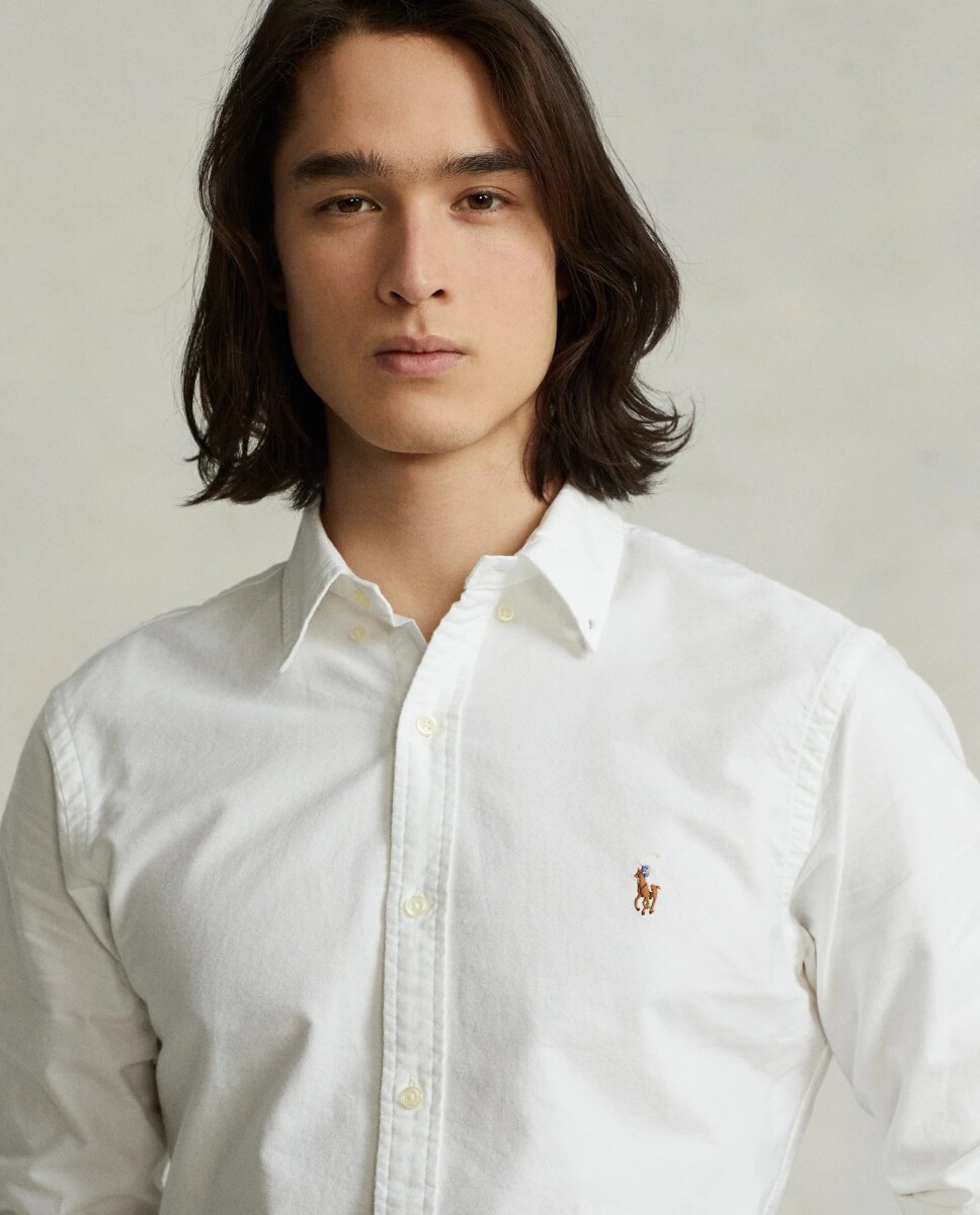 Camisa Oxford Polo Ralph Lauren - Blanco — Club House