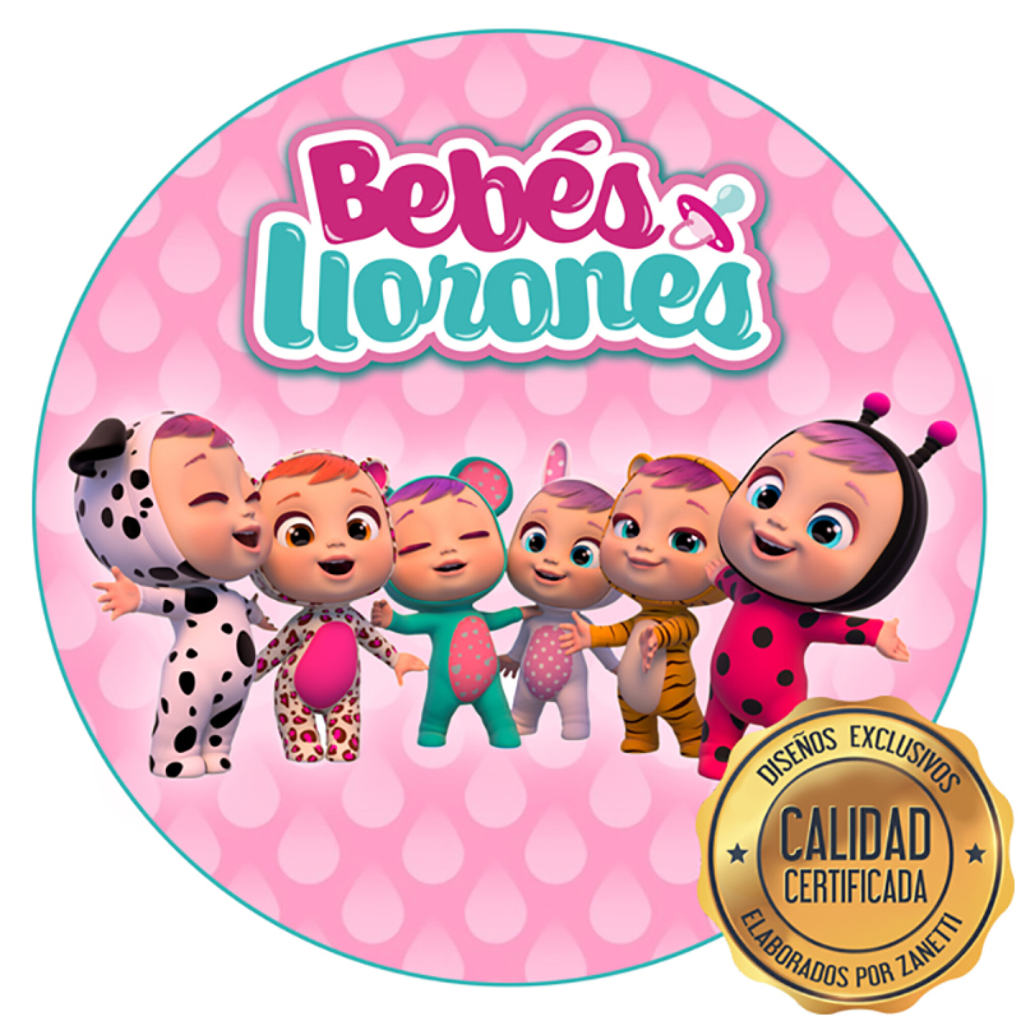 Lámina Bebe Llorones - Personajes Red. — Zanetti