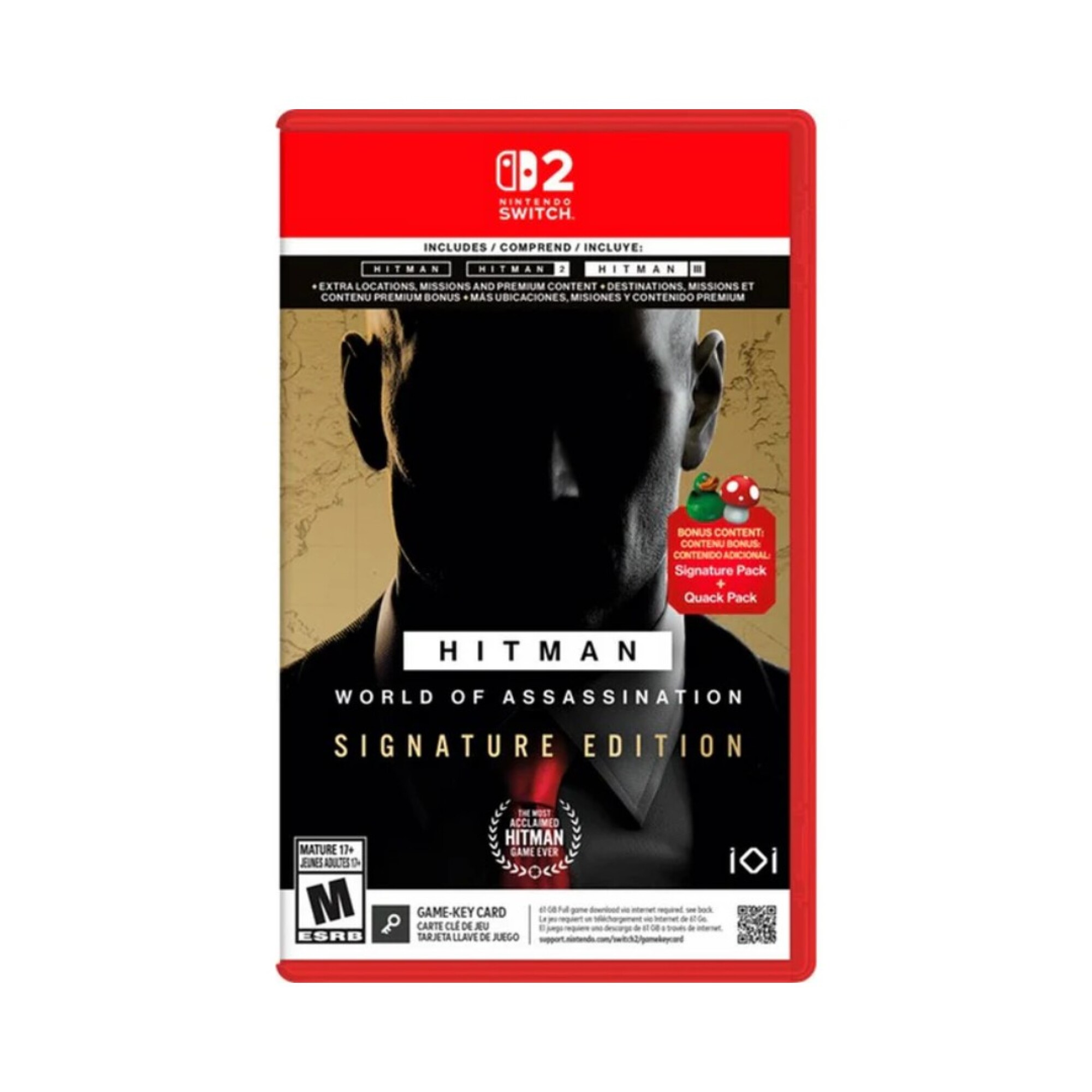 NSW2 Hitman World of Assassination Signature Edition game key card ...
