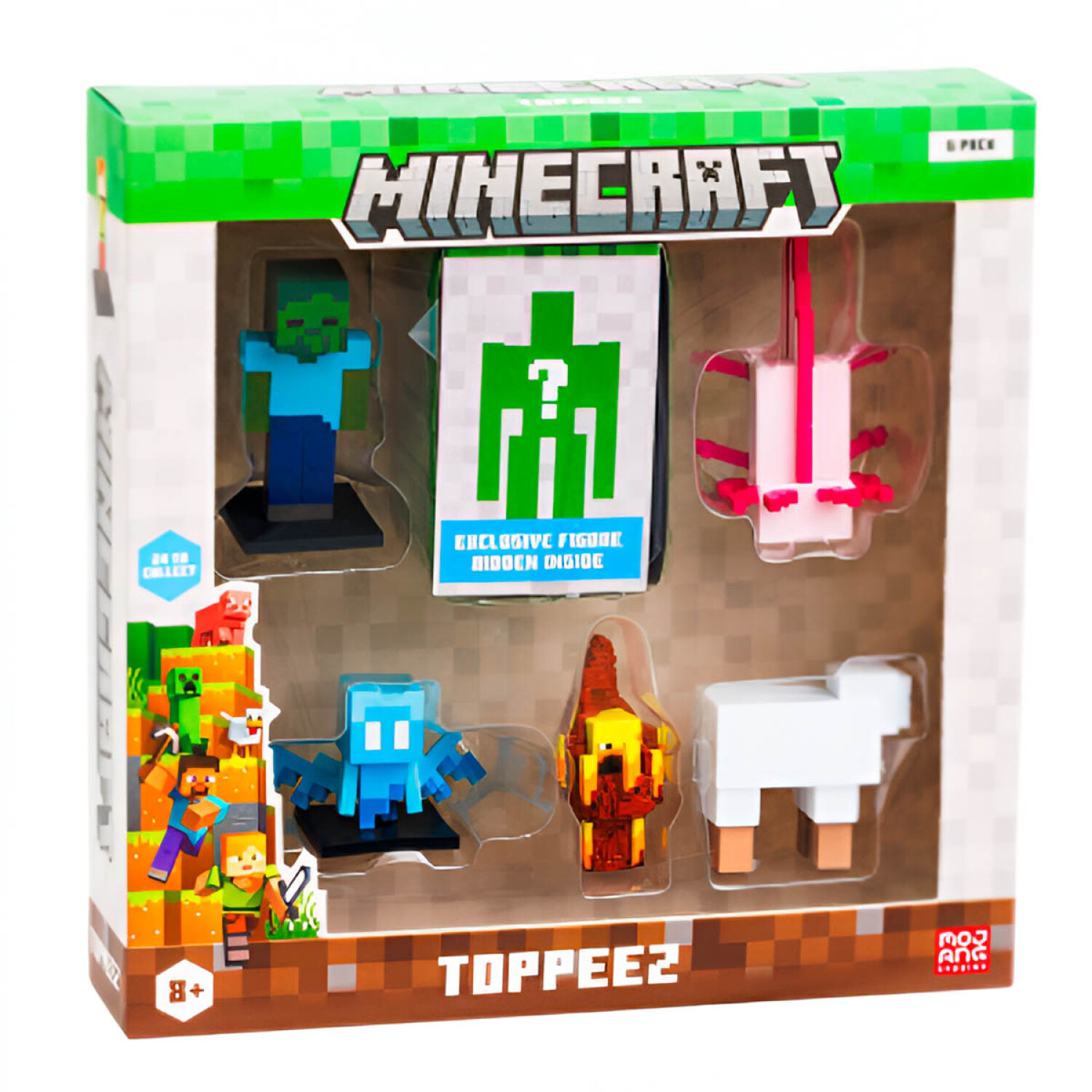 Minecraft Figuras Pack X6 Personajes Sorpresa — El Rey del entretenimiento