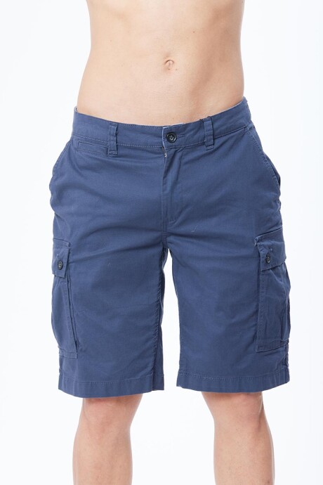 BERMUDA CARGO PINTOS - Azul — Superoutlet