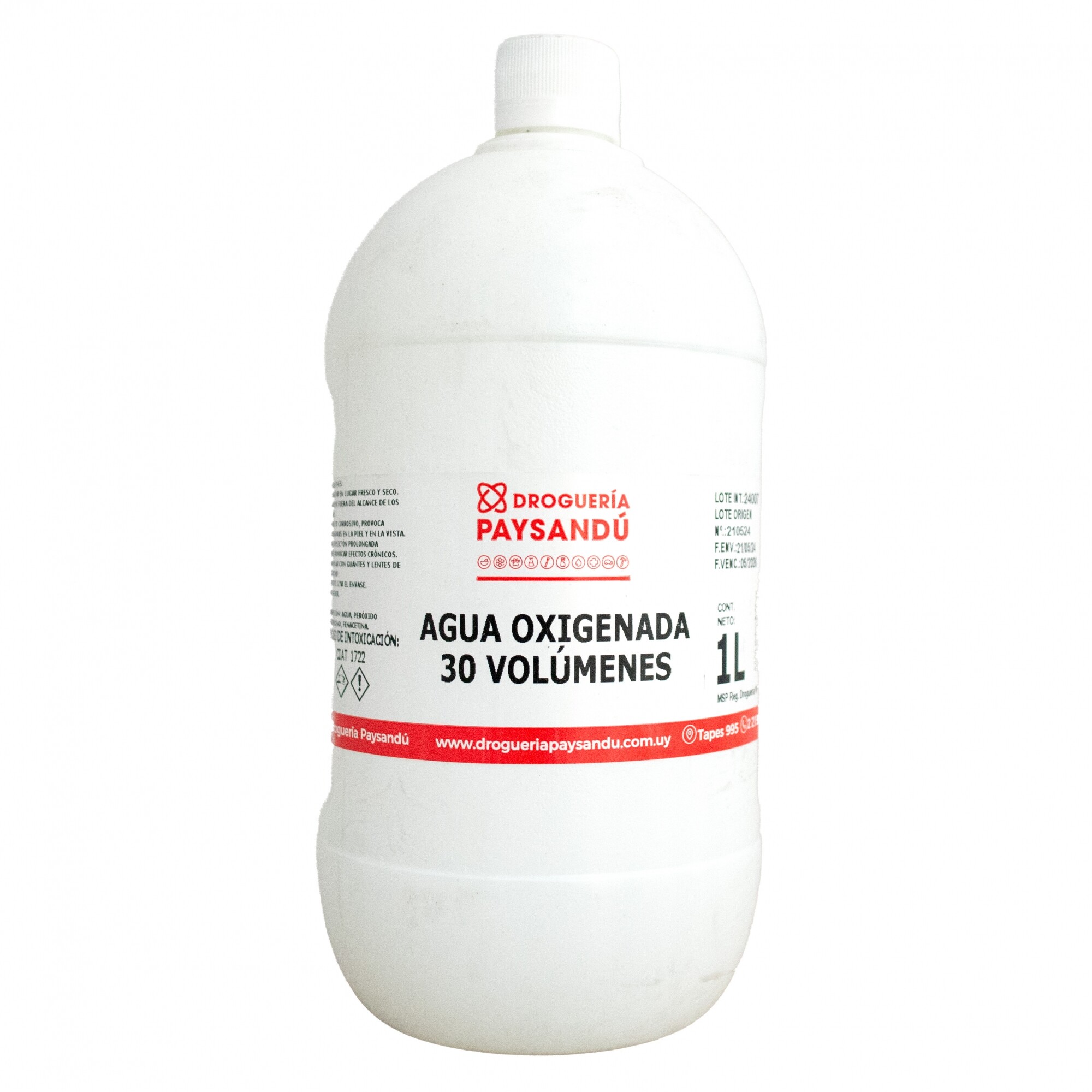 Agua Oxigenada 30 Vol. 1 L — Droguería Paysandú