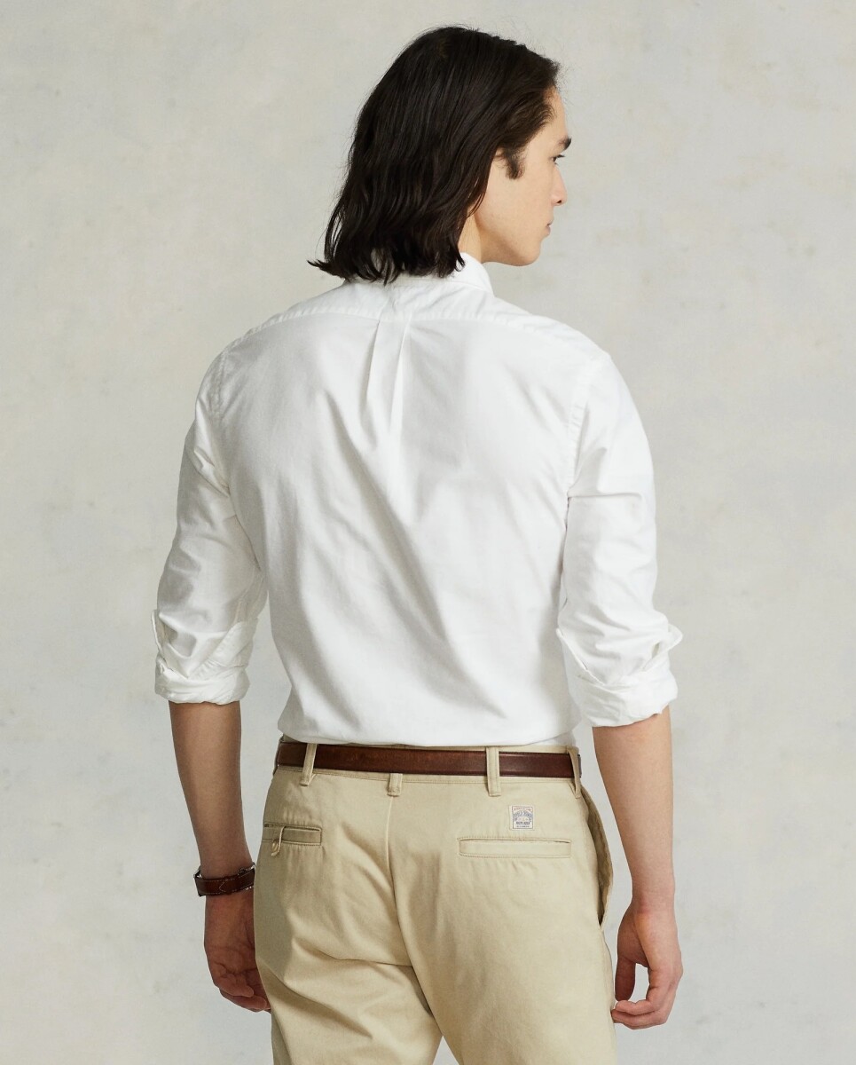 Camisa Oxford Polo Ralph Lauren - Blanco — Club House