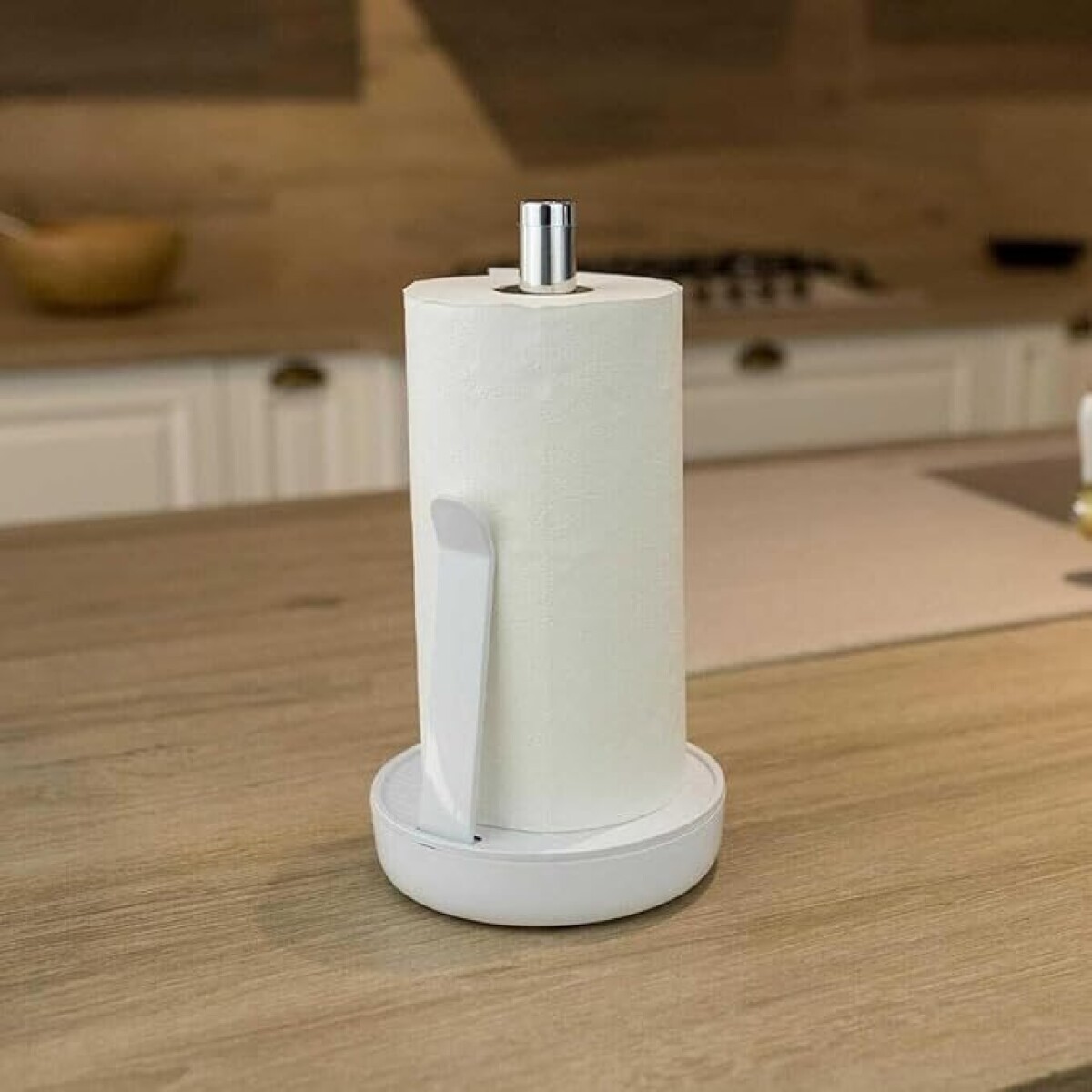 PORTA ROLLO ACERO 16.5X16.5X30CM BLANCO — Deco Hogar