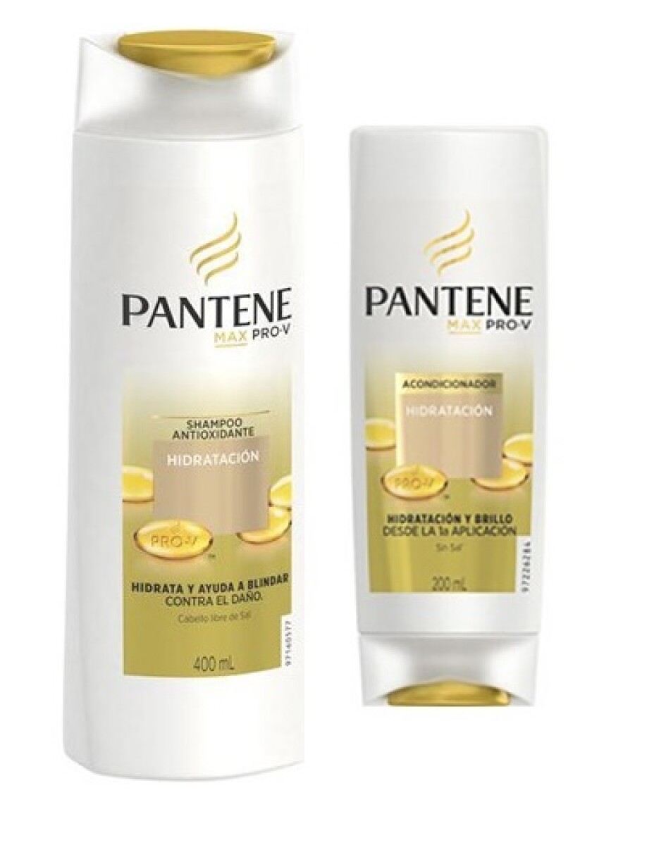 PACK SHAMPOO PANTENE 400 ML + ACOND 200 ML HIDRATACION PANTENE — El Clon